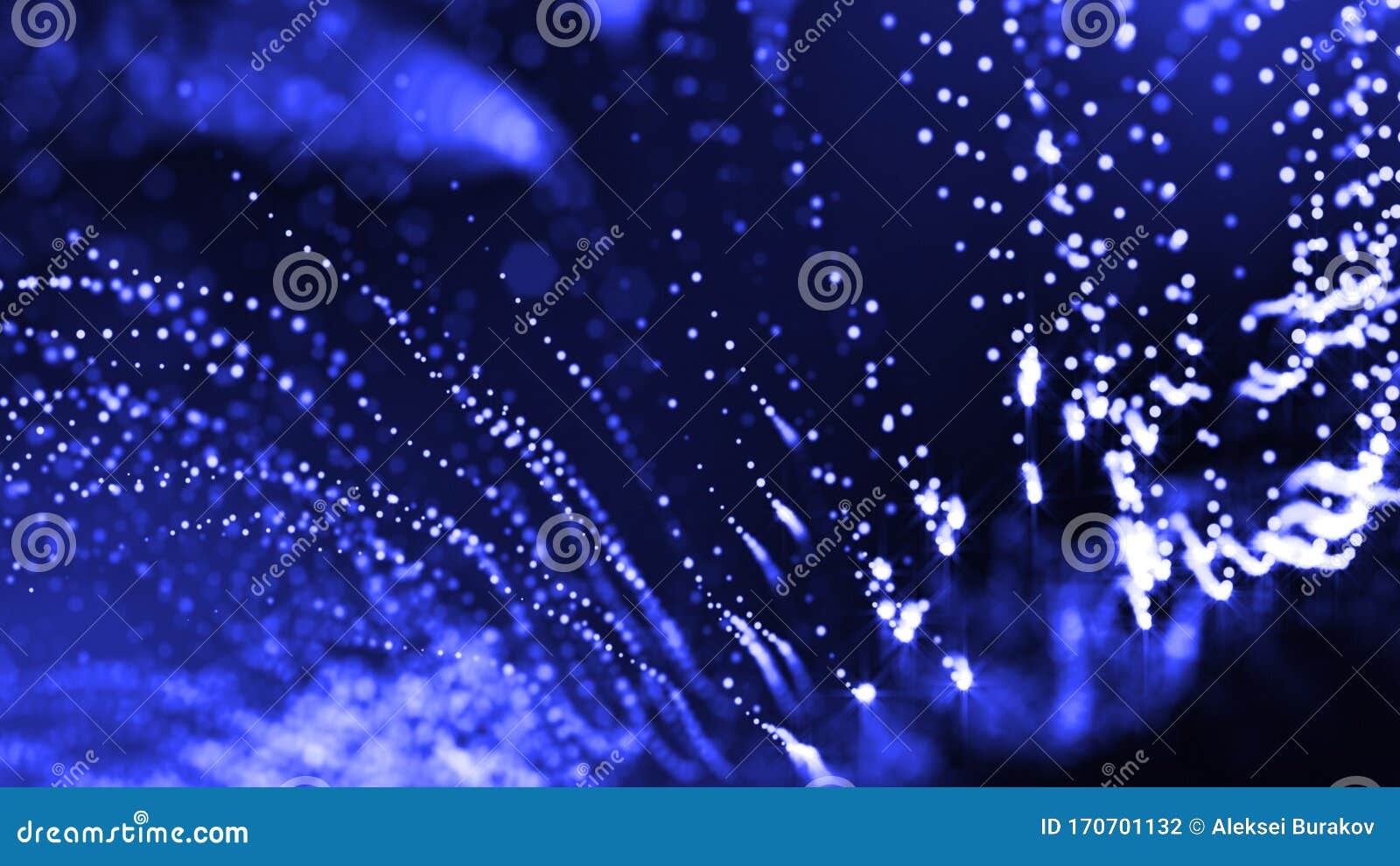 3d Rendering of Glow Particles that Fly in Air As Science Fiction of ...