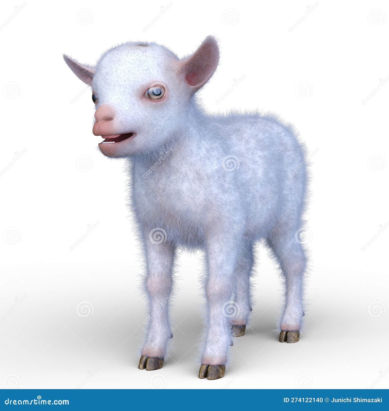 3D Rendering Of A Goatling Royalty-Free Stock Photography ...