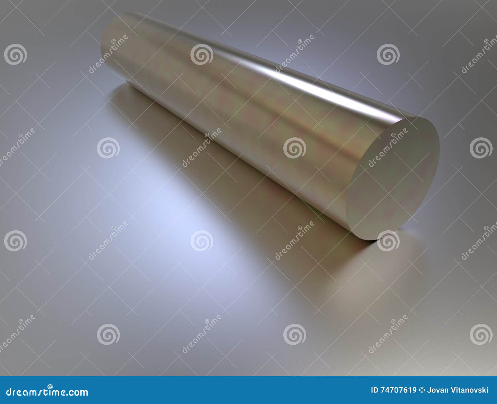 3d Rendering of Gold Metal Pipe Stock Illustration - Illustration of ...