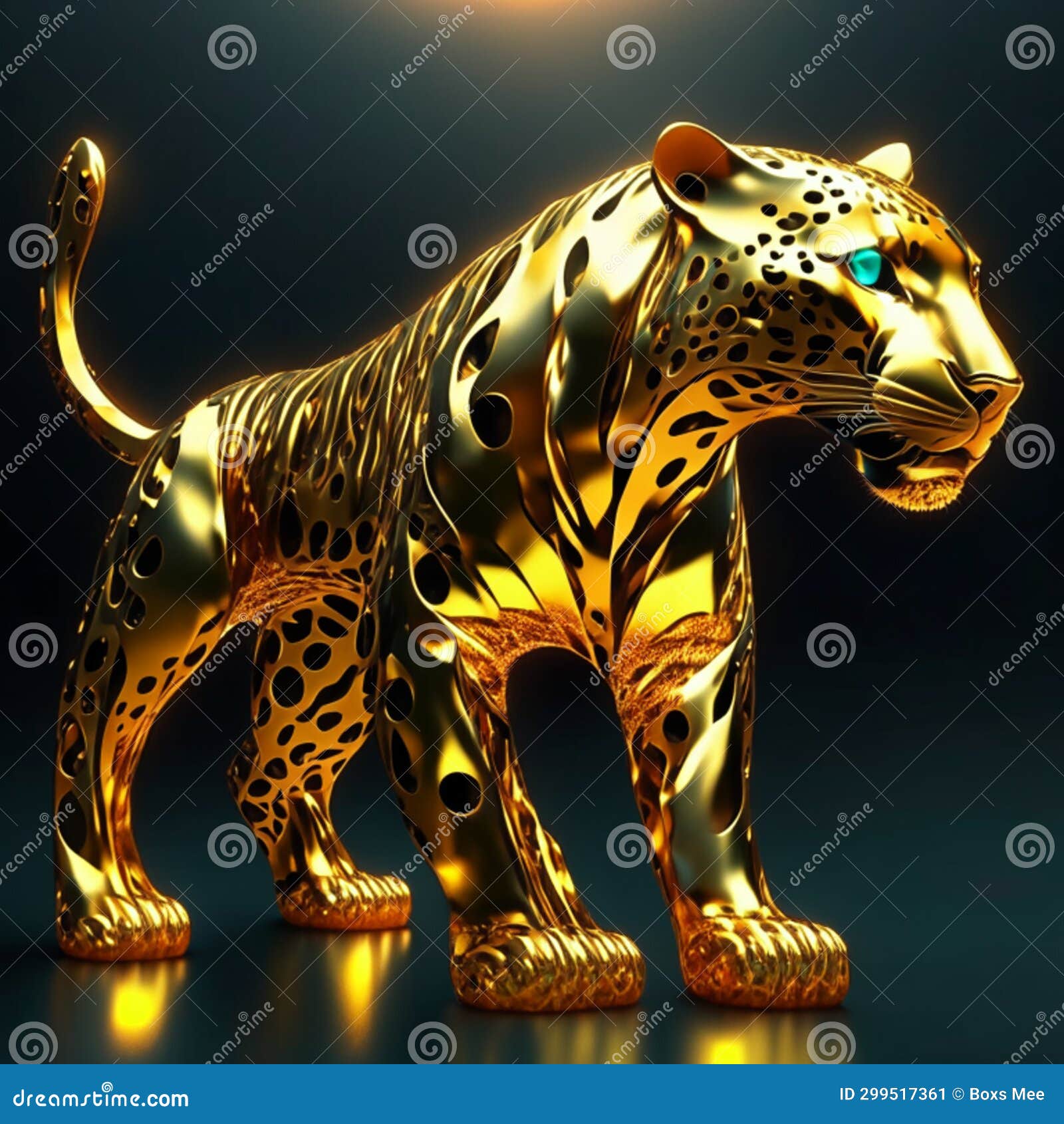 Golden Leopard Print Pattern. Vector Seamless Background. Animal Skin ...