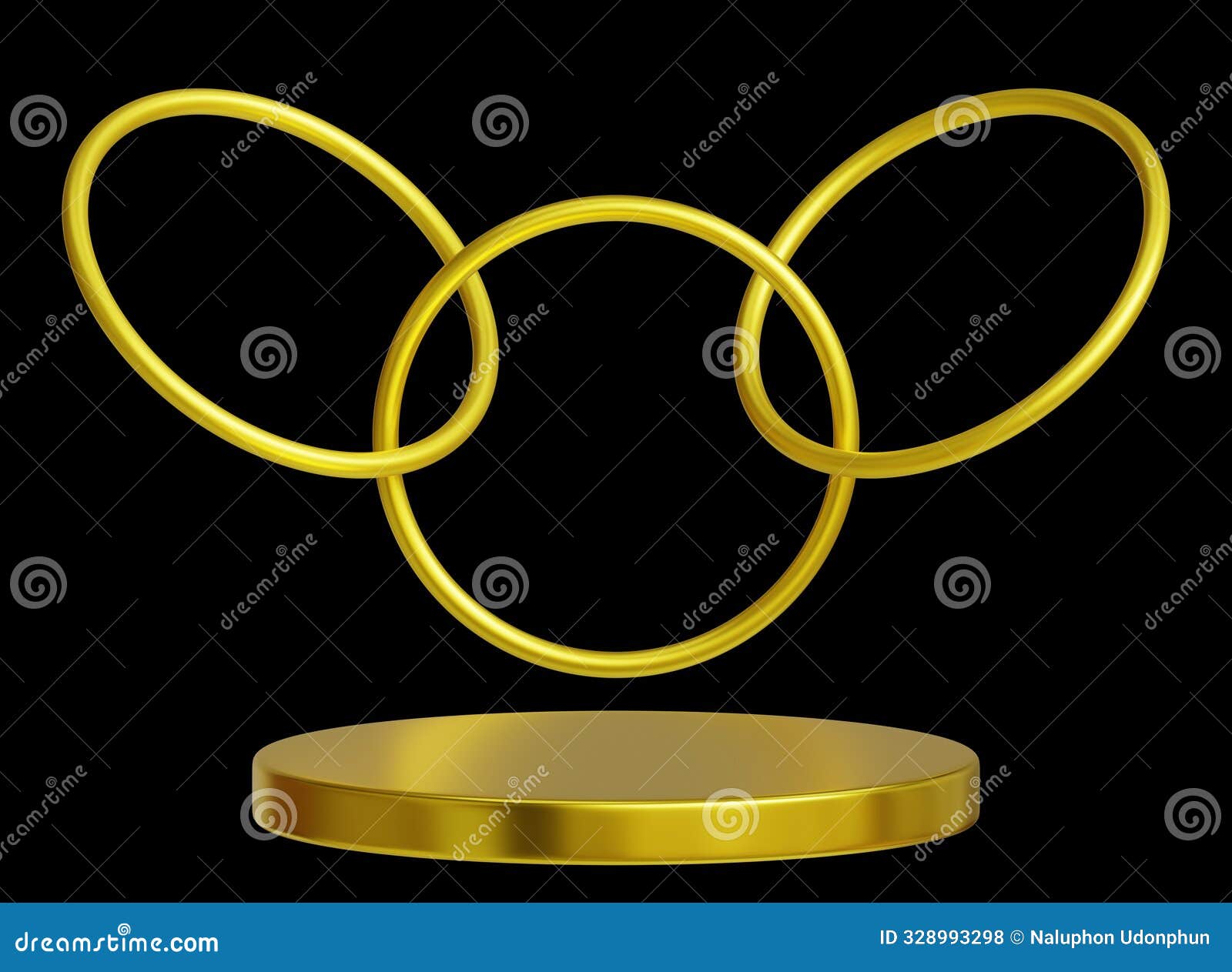 Three Rings Stacked Logo Template Illustration Design. Vector EPS 10 ...