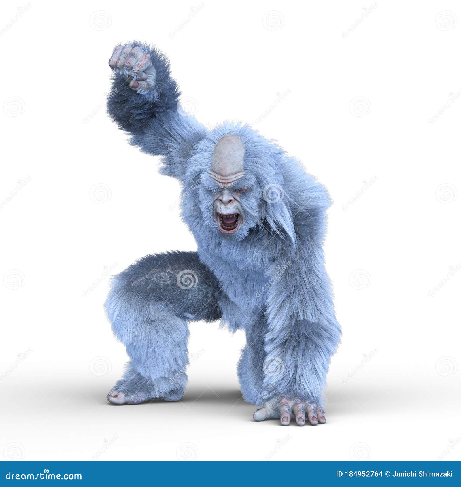 3D Rendering of Gorilla Monster Stock Illustration - Illustration of ...