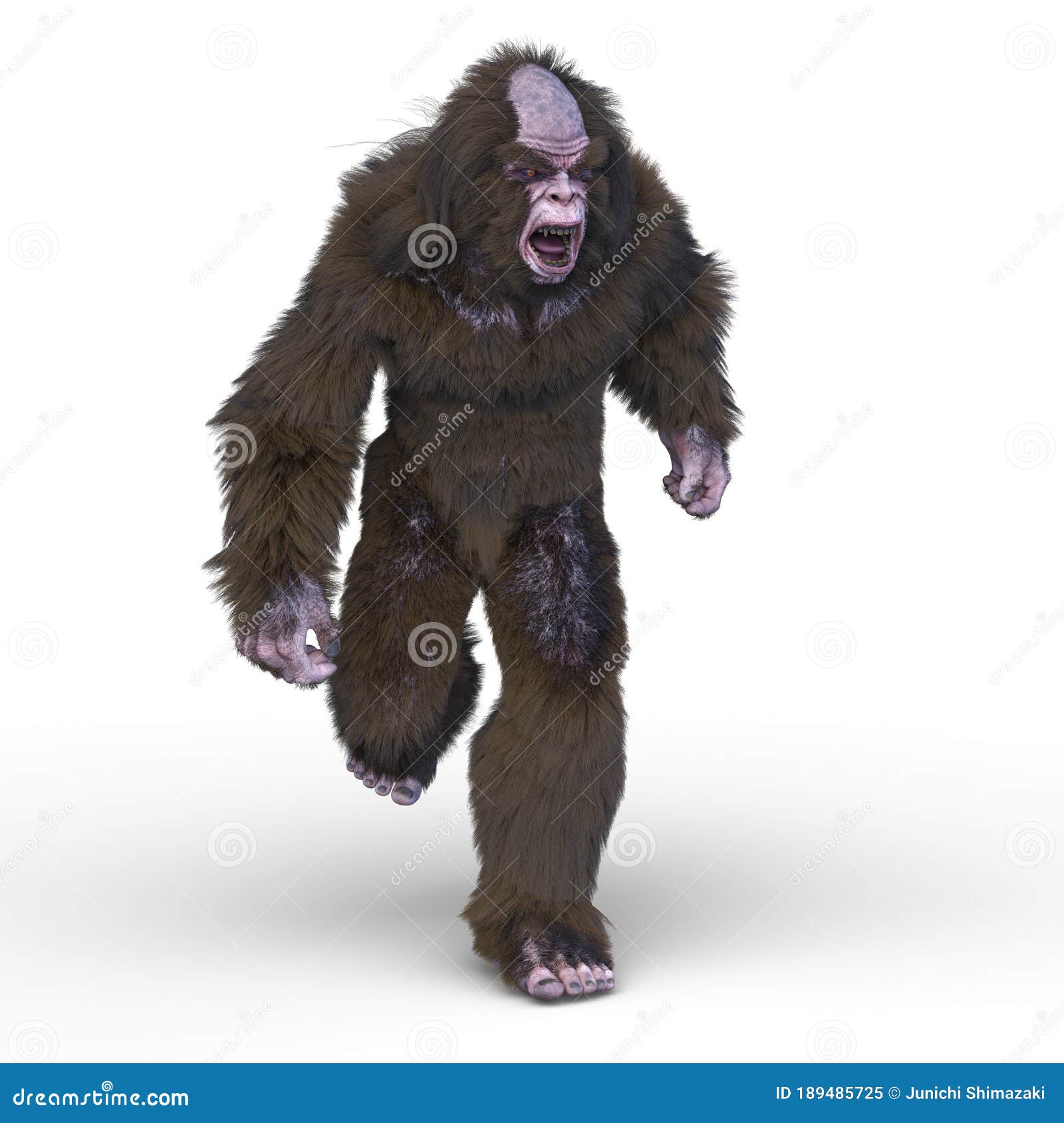3D Rendering of Gorilla Monster Stock Illustration - Illustration of ...