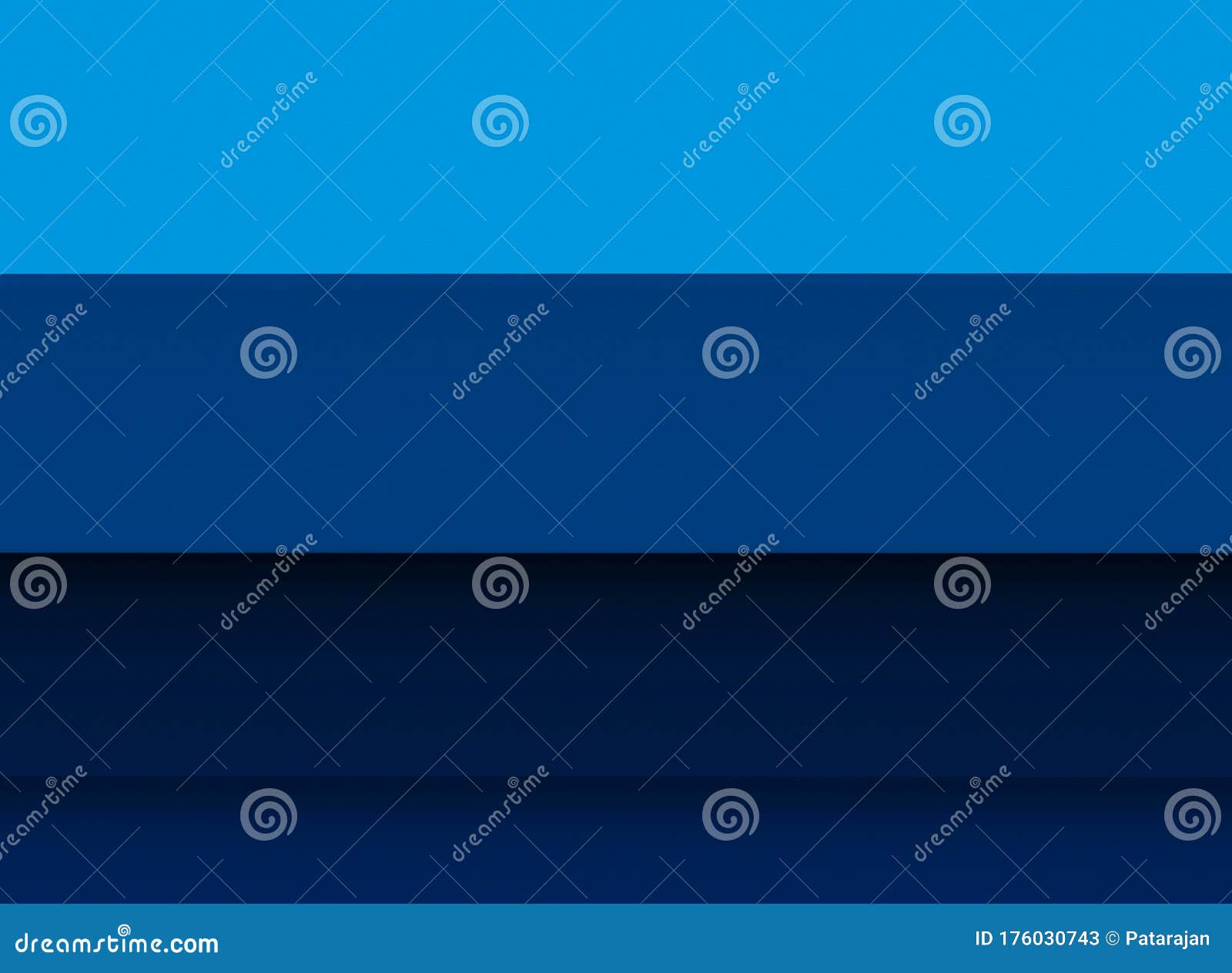 3d Rendering. Gradient Blue Color Rectangle Shape Wall Background Stock ...