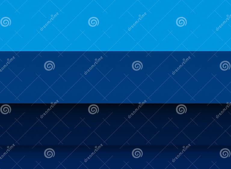 3d Rendering. Gradient Blue Color Rectangle Shape Wall Background Stock ...