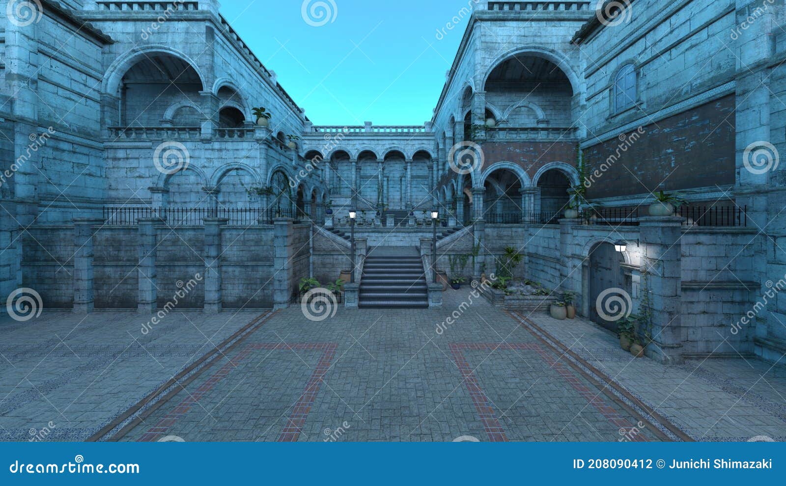 3D Rendering Of Grand Castle Stock Photography | CartoonDealer.com ...