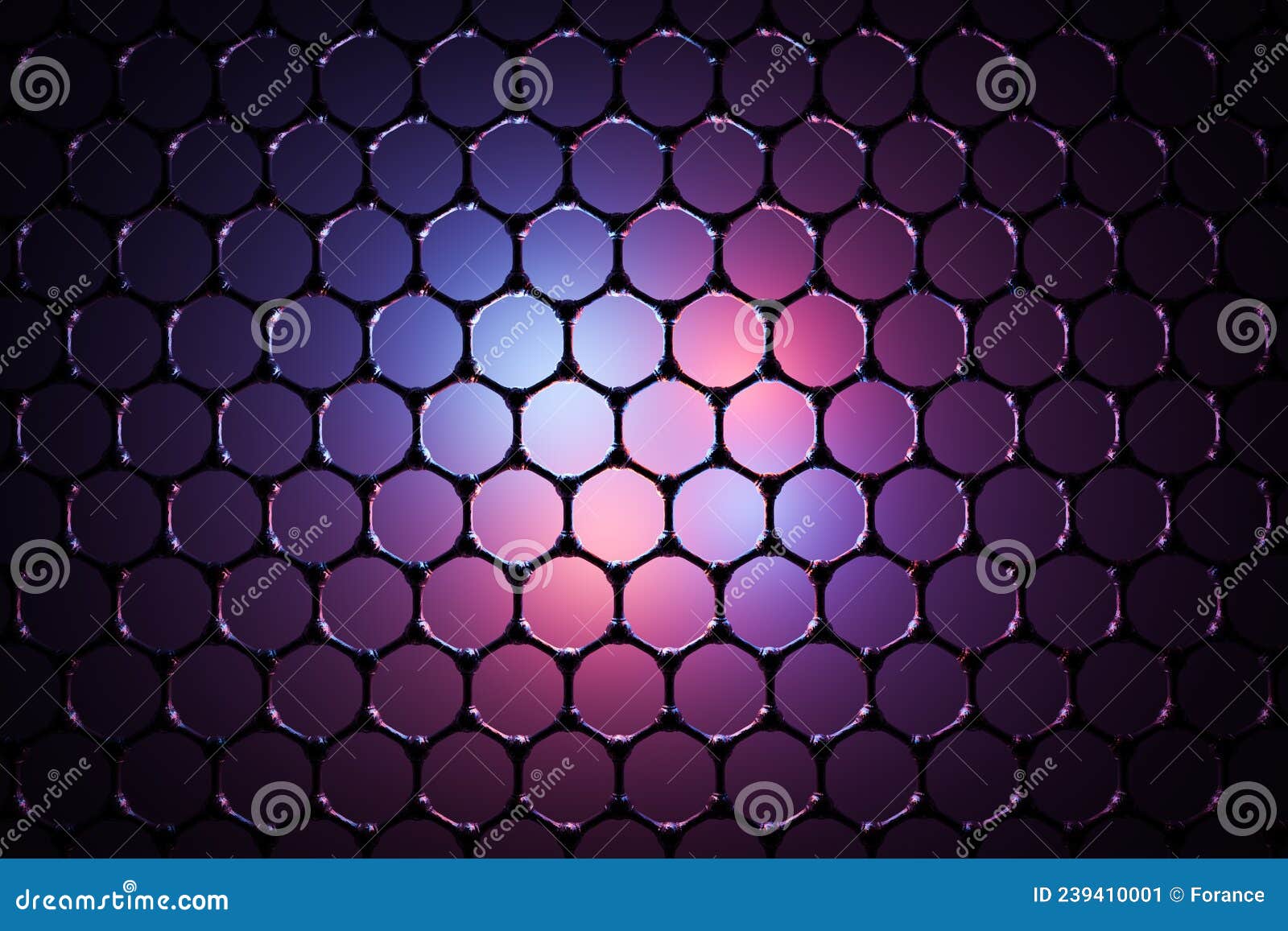 3D Rendering of Graphene Structure, Science Background Stock ...