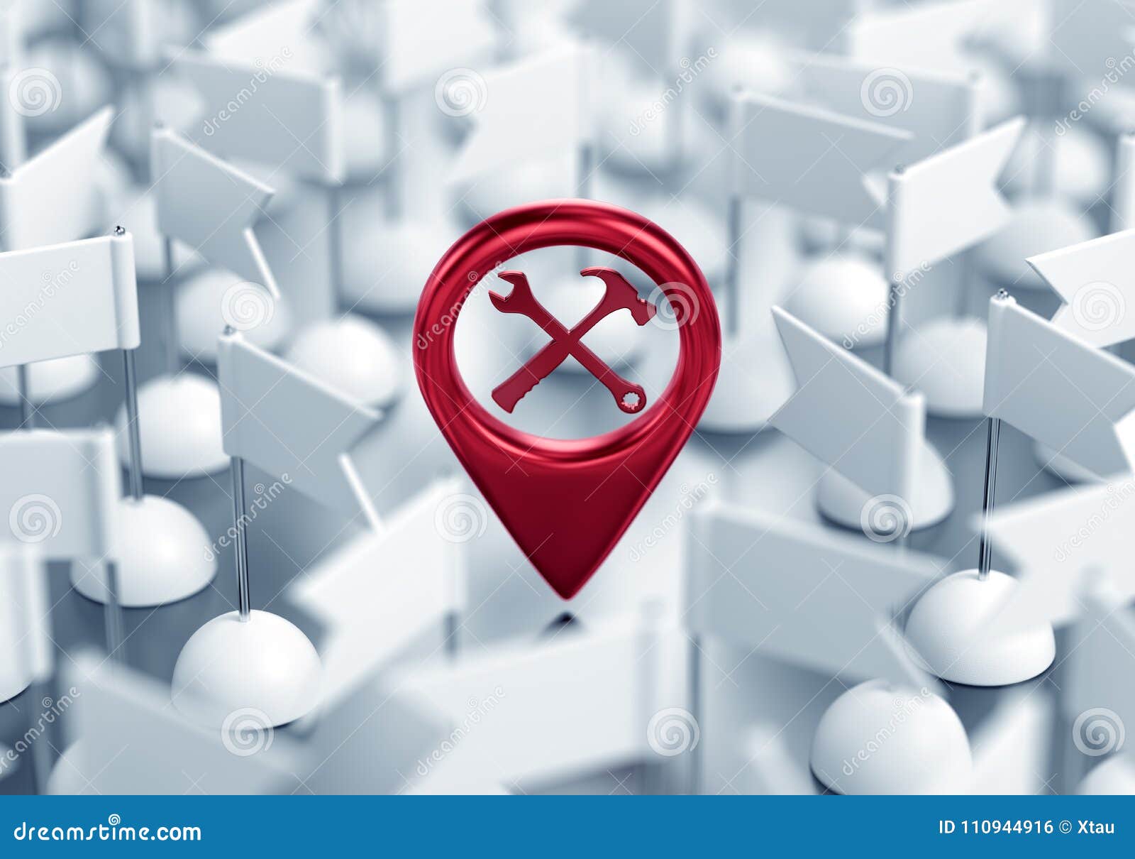 Repair Service Location stock illustration. Illustration of center ...