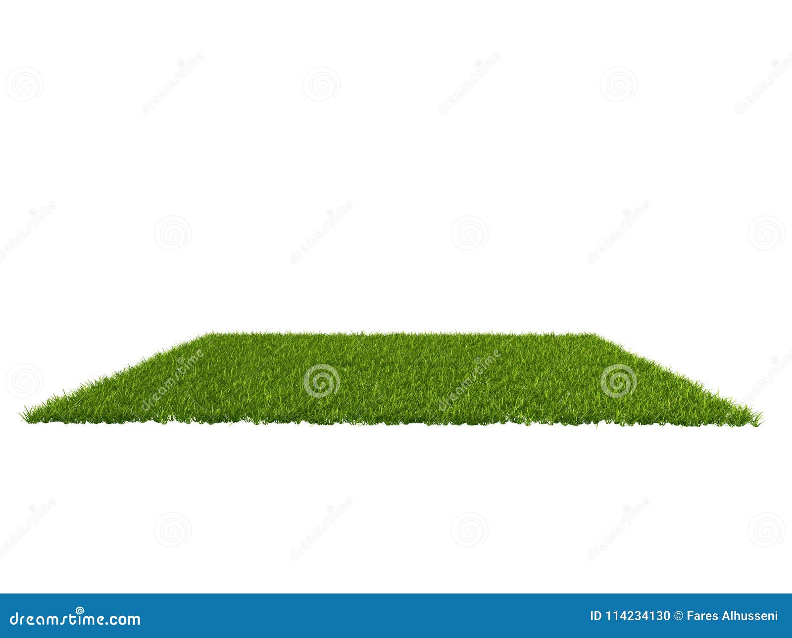 3d Rendering of a Grass Patch for Architectural Use Stock Illustration ...