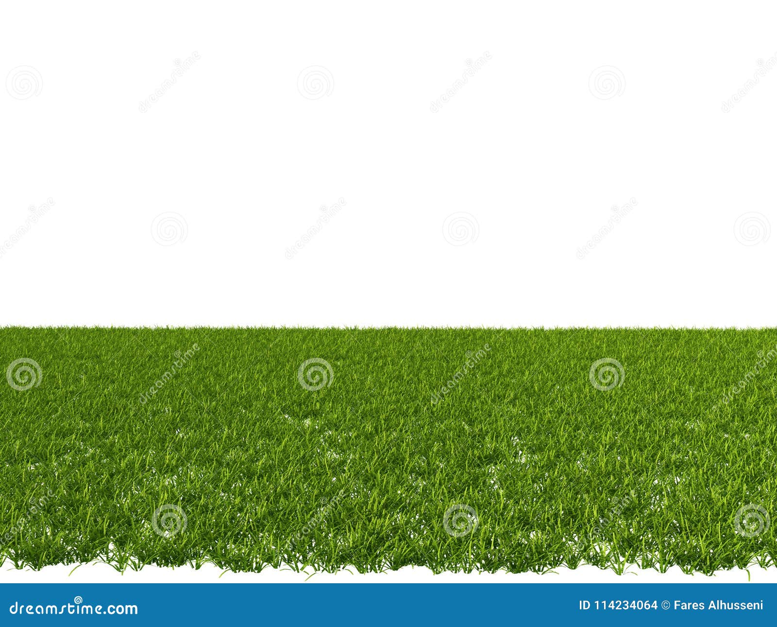 3d Rendering of a Grass Patch for Architectural Use Stock Illustration ...