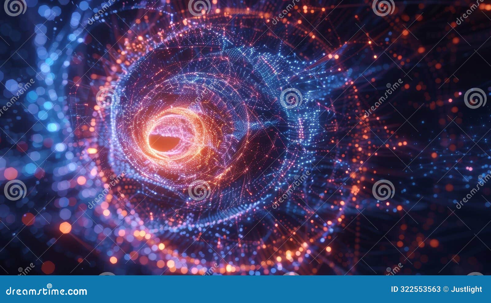 A 3D Rendering Of A Graviton Showing Its Intricate Internal Structure ...