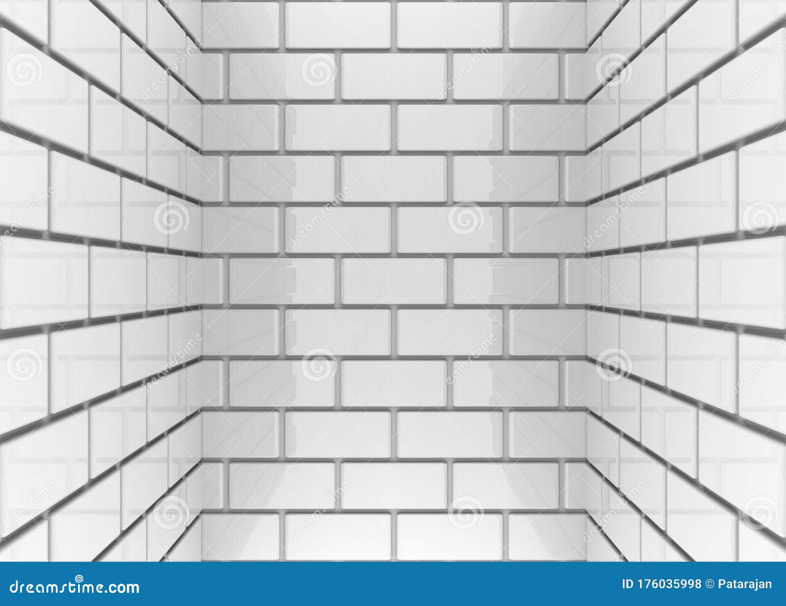 3d Rendering. Gray Rectangle Brick Blocks Wall Room Background Stock ...
