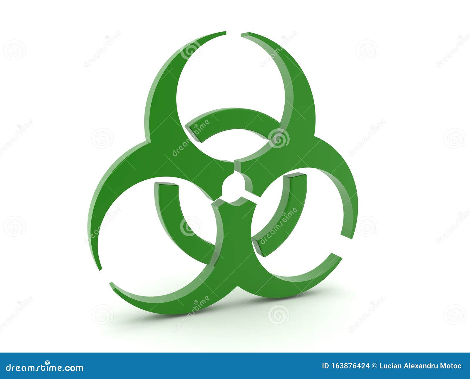 Green Biohazard Symbol On Black Background. Sign Of Biological Hazard ...