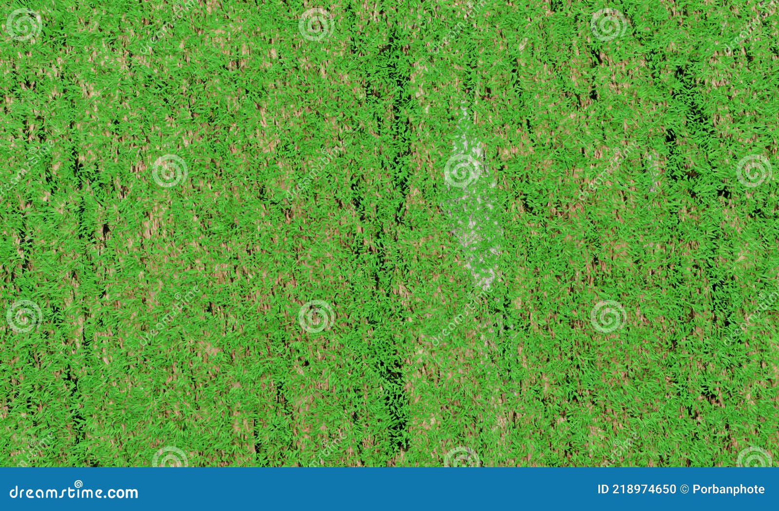 3D Rendering. Green Grass Lawn Texture Background Stock Illustration ...