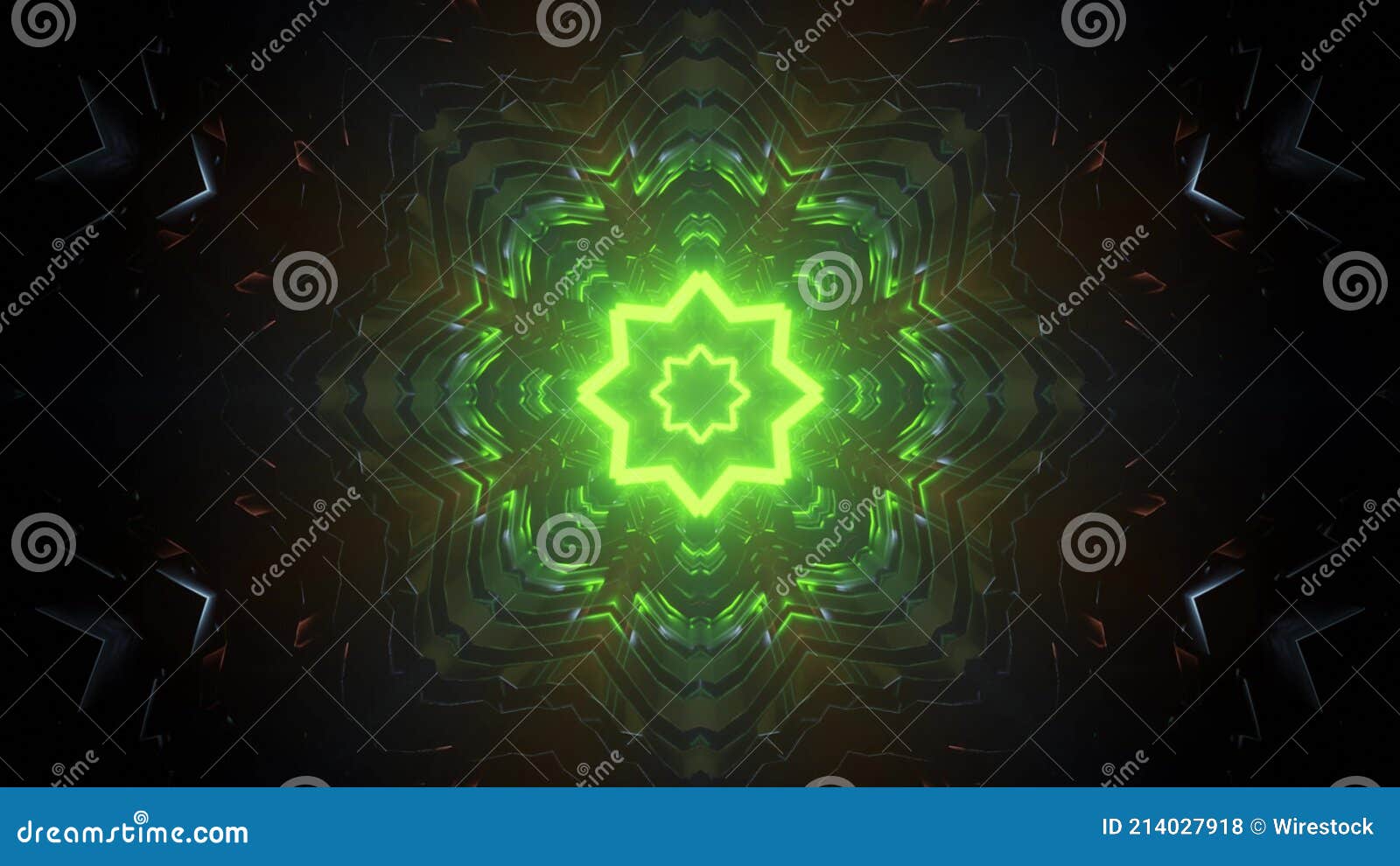 3D Rendering of Green Laser Lights Forming a Cosmic Background Stock ...