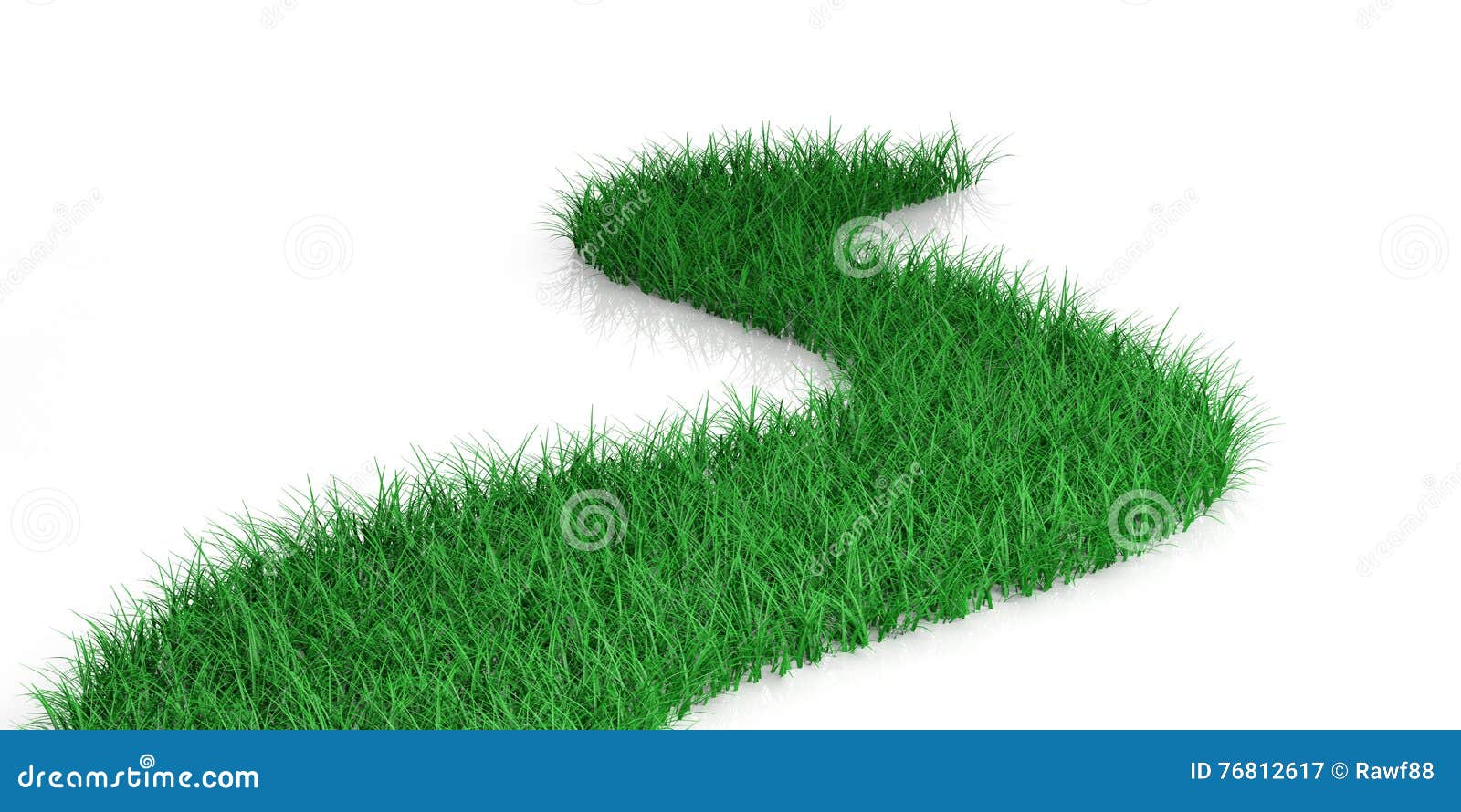 3d rendering green path stock illustration. Illustration of ecology ...