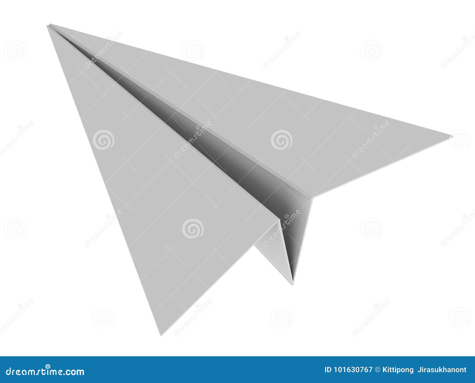 Grey paper plane stock illustration. Illustration of transportation ...