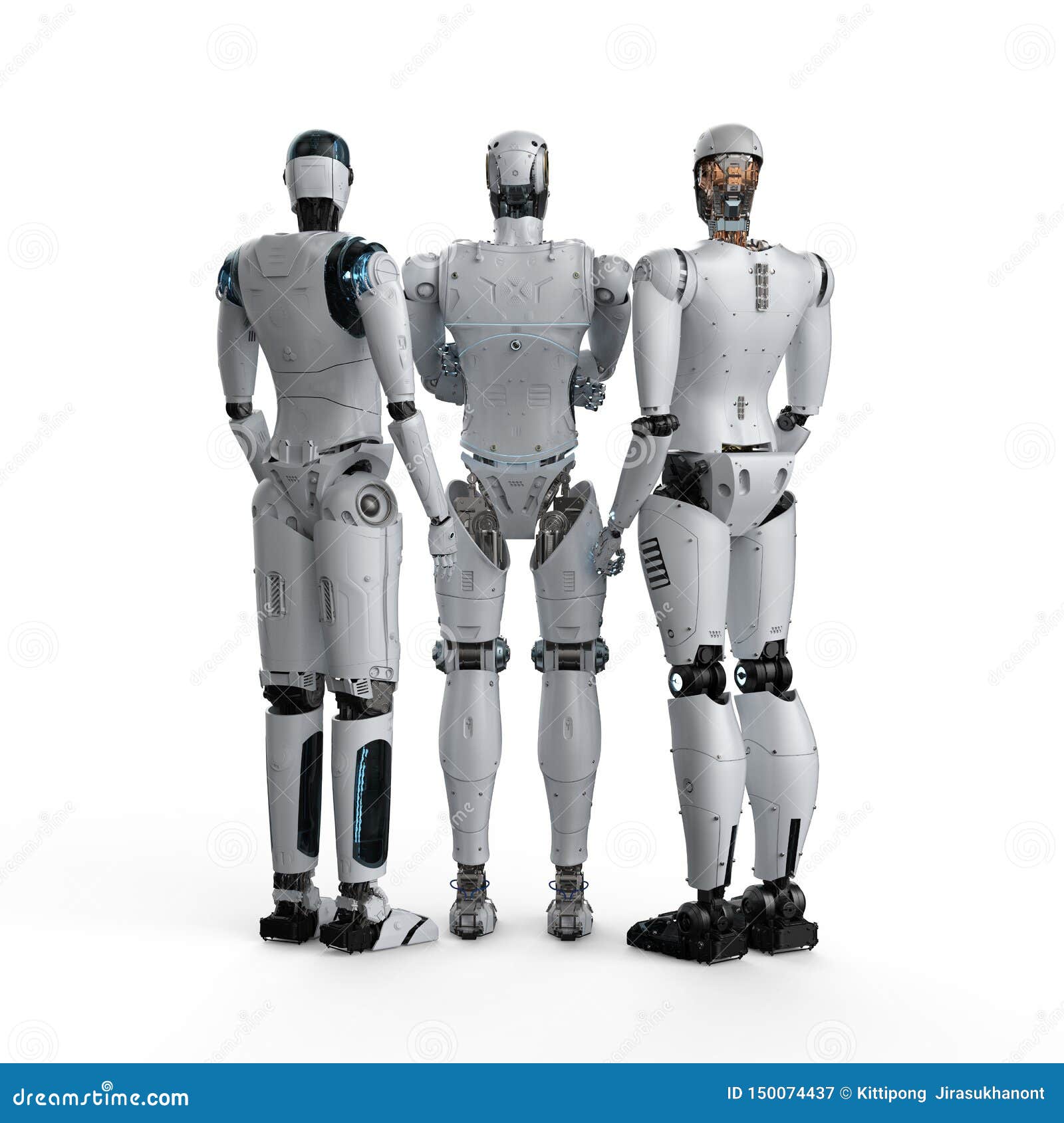Artificial Intelligence Teamwork Stock Illustration - Illustration of ...