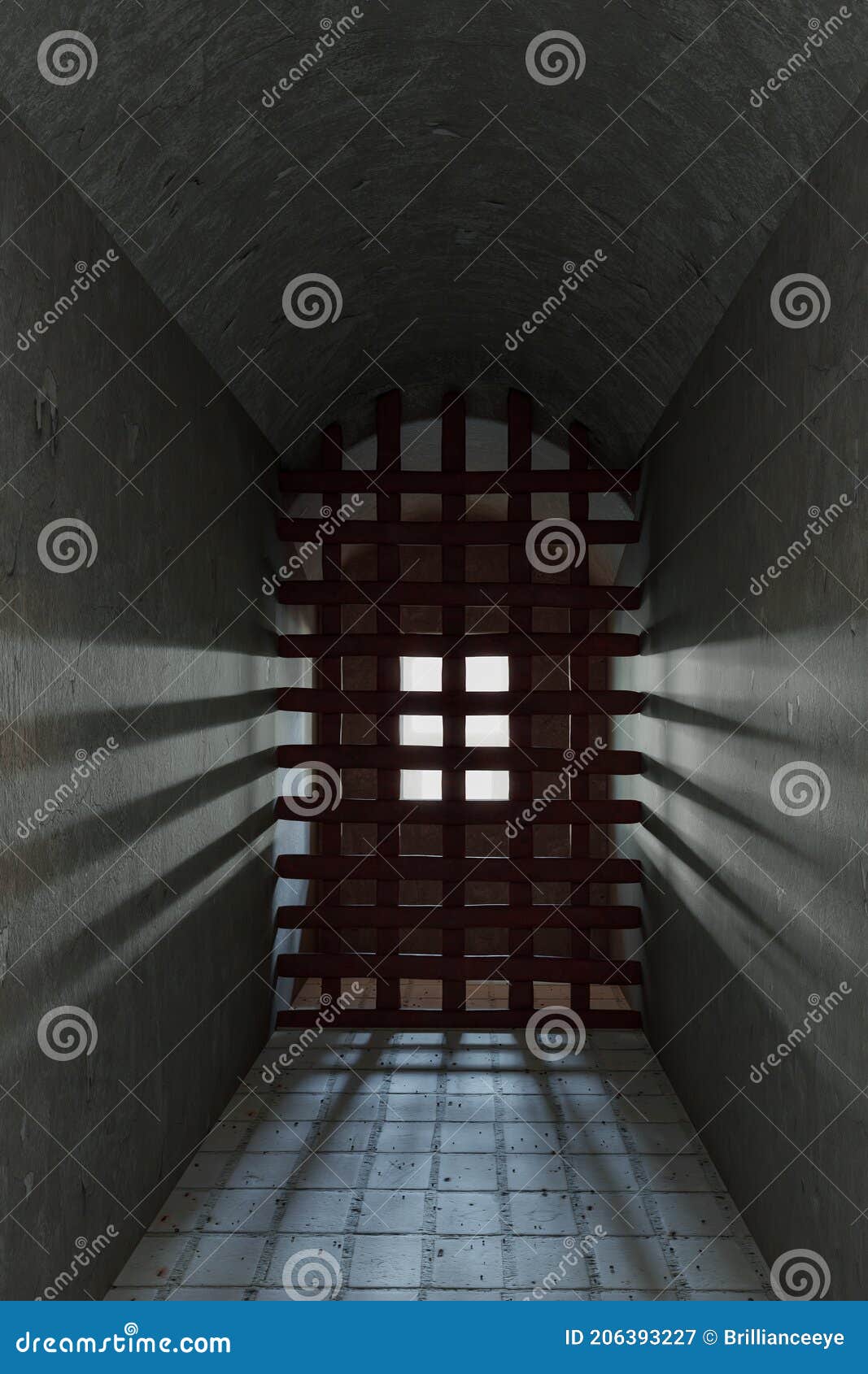 3d Rendering of Grunge Ancient Prison Cell in the Fortress Stock ...