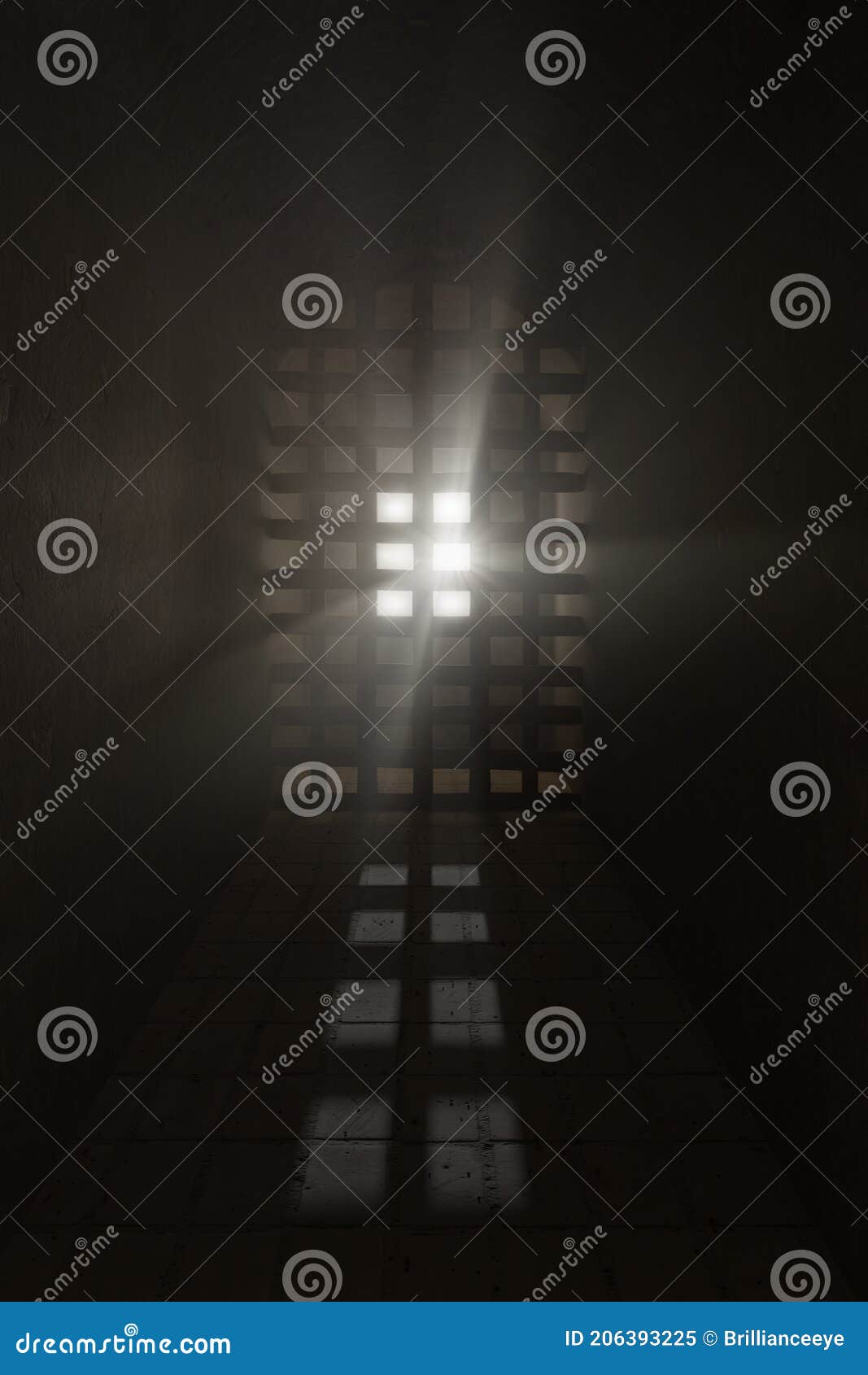 Ancient Prison Lattice. Vector Drawing | CartoonDealer.com #114538999