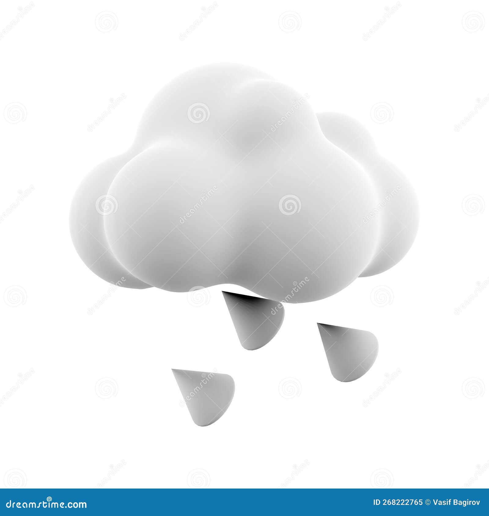 3d Rendering Hail Cloud Icon. 3d Render Weather Cloud with Hail Icon ...