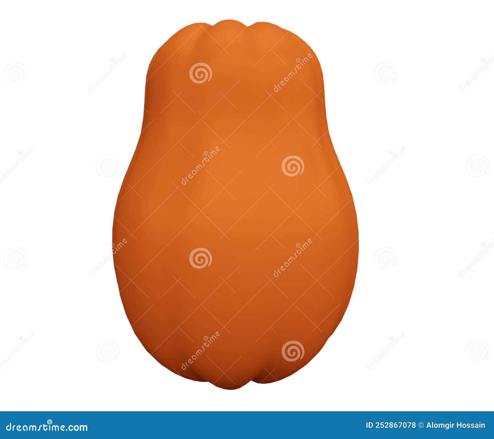 3d Rendering of Halloween Pumpkin Front View, Minimal Halloween ...