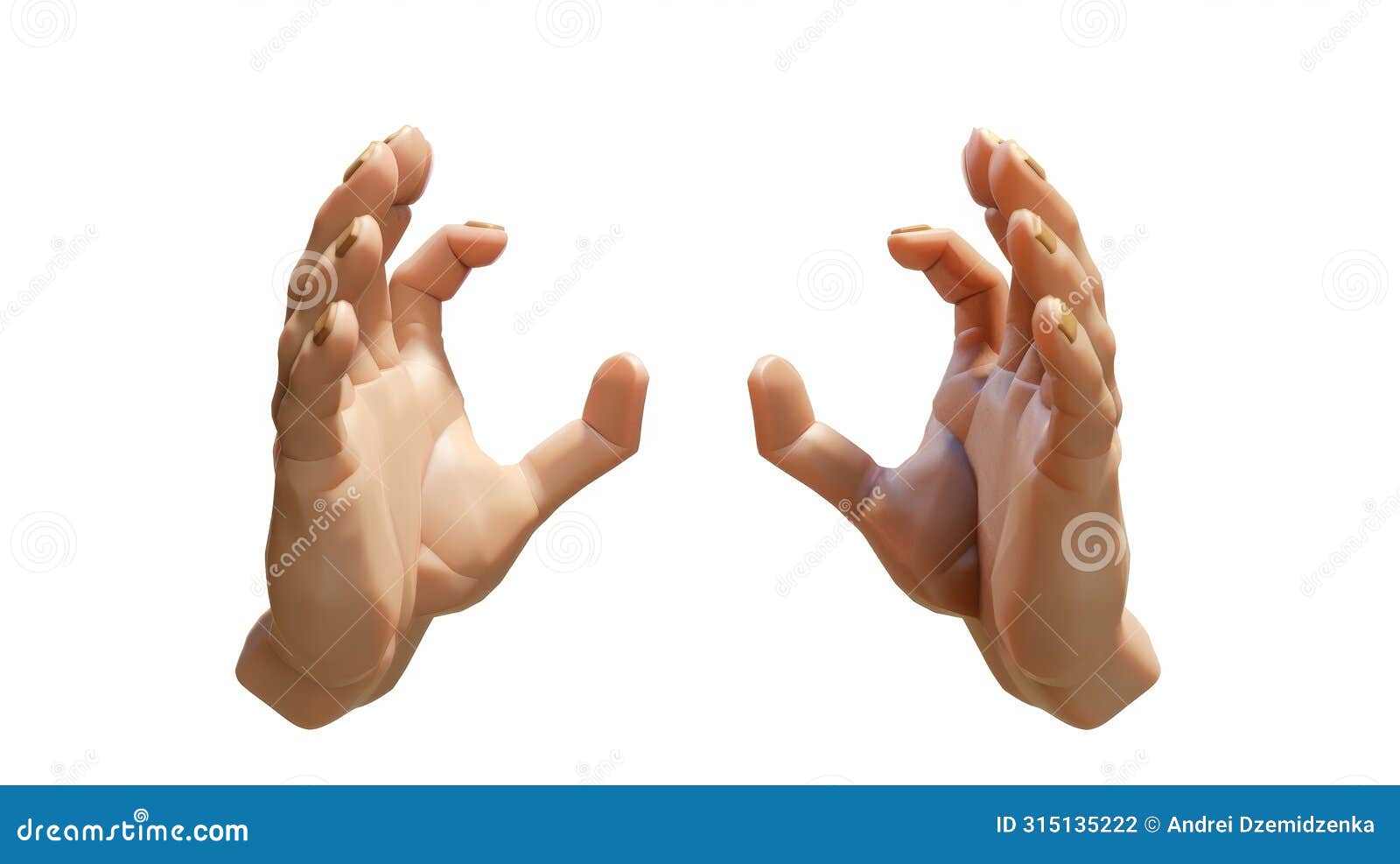 A 3D Rendering of Hands Clapping with Sound Effect Illustration ...