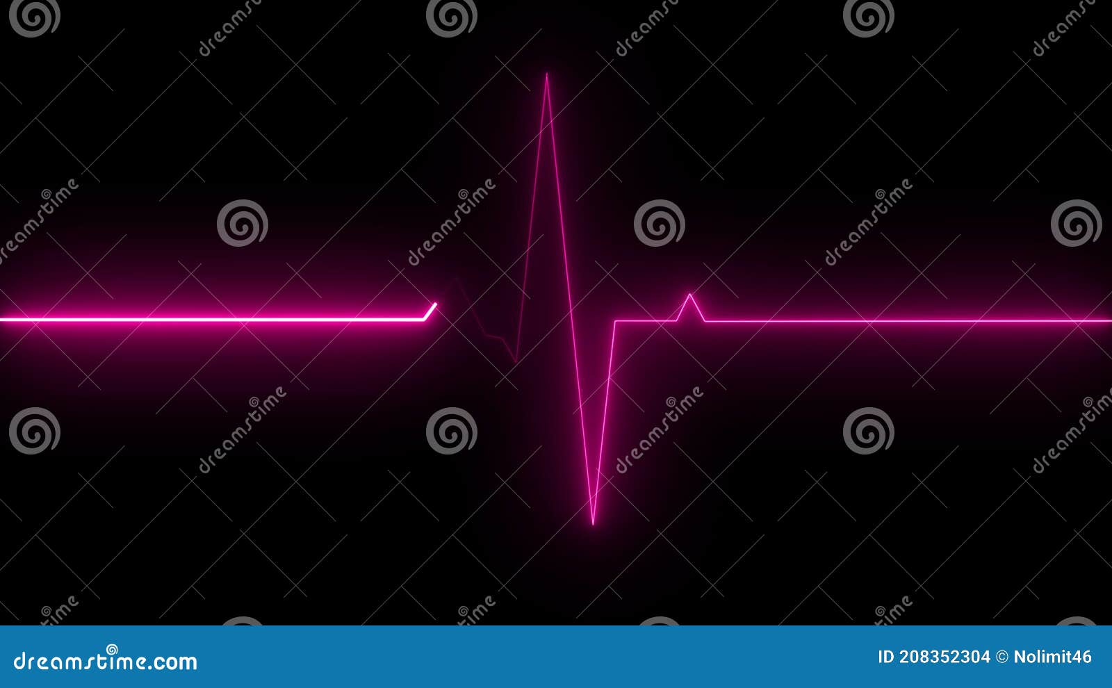 3d Rendering of Heart Rate Graph. Heart Cardiogram, Computer Generated ...