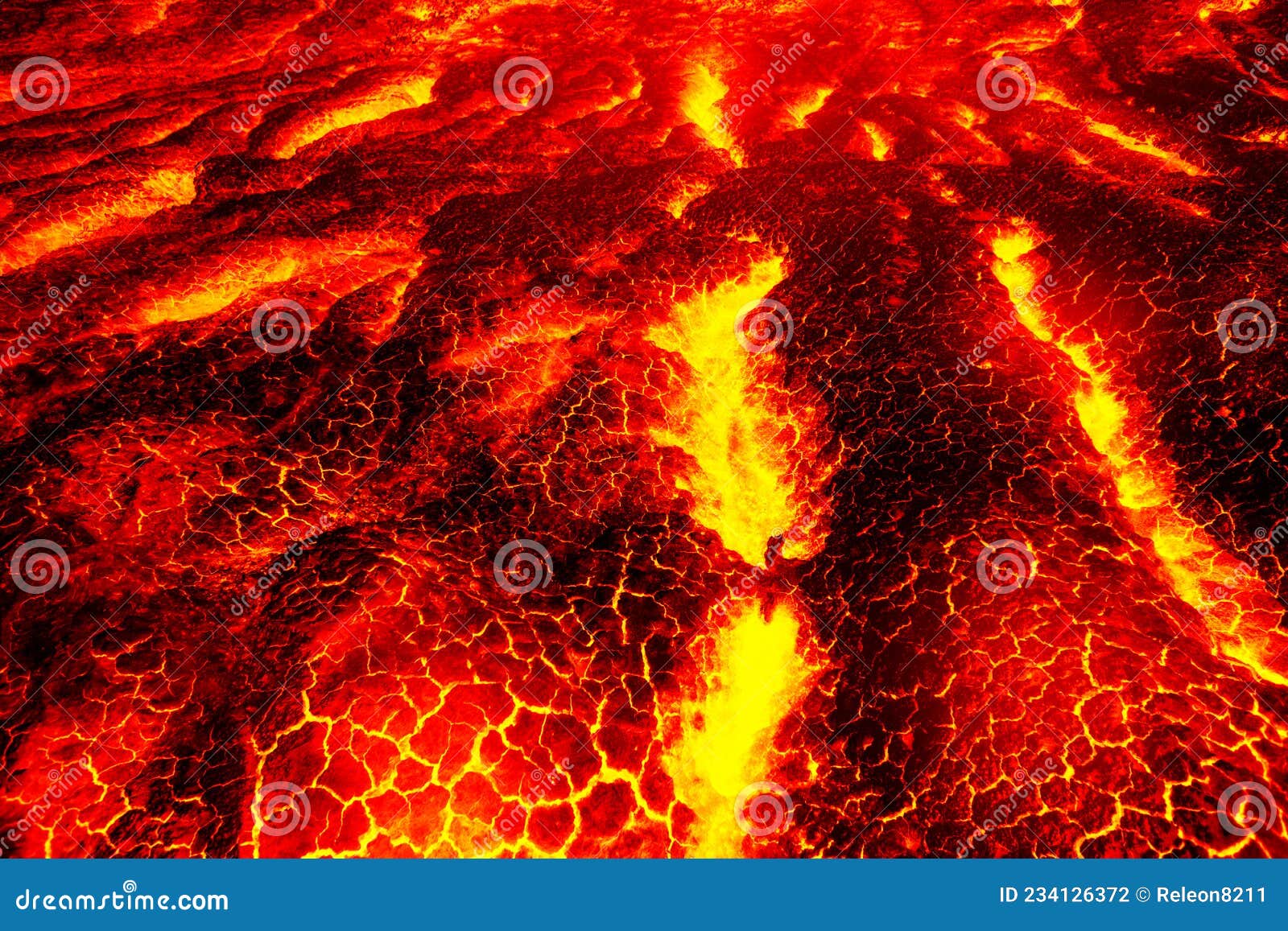 Heat Cracked Ground Texture After Eruption Volcano Royalty-Free Stock ...