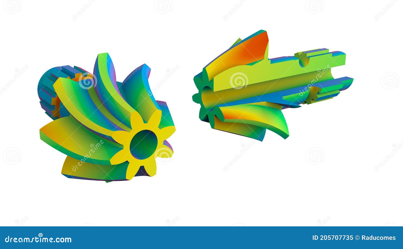 3D Rendering - Helix Shaft Finite Element Analysis Stock Illustration ... 3D Rendering - Helix Shaft Finite Element Analysis Stock Illustration ...