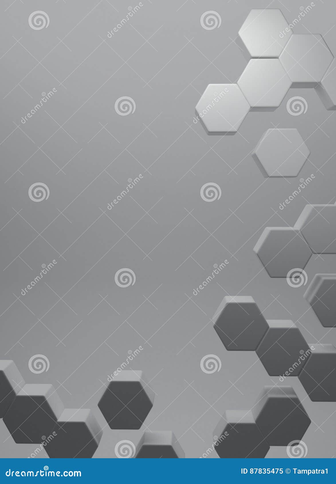 3d Rendering Hexagon Abstract, Grey Background, Rendering Illus Stock ...