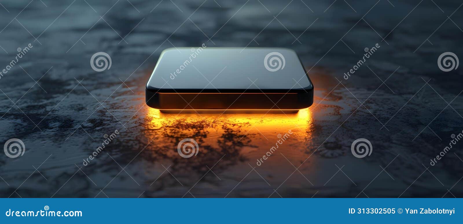 D Rendering of a High-Quality Raised Level Button. Concept 3D Modeling ...