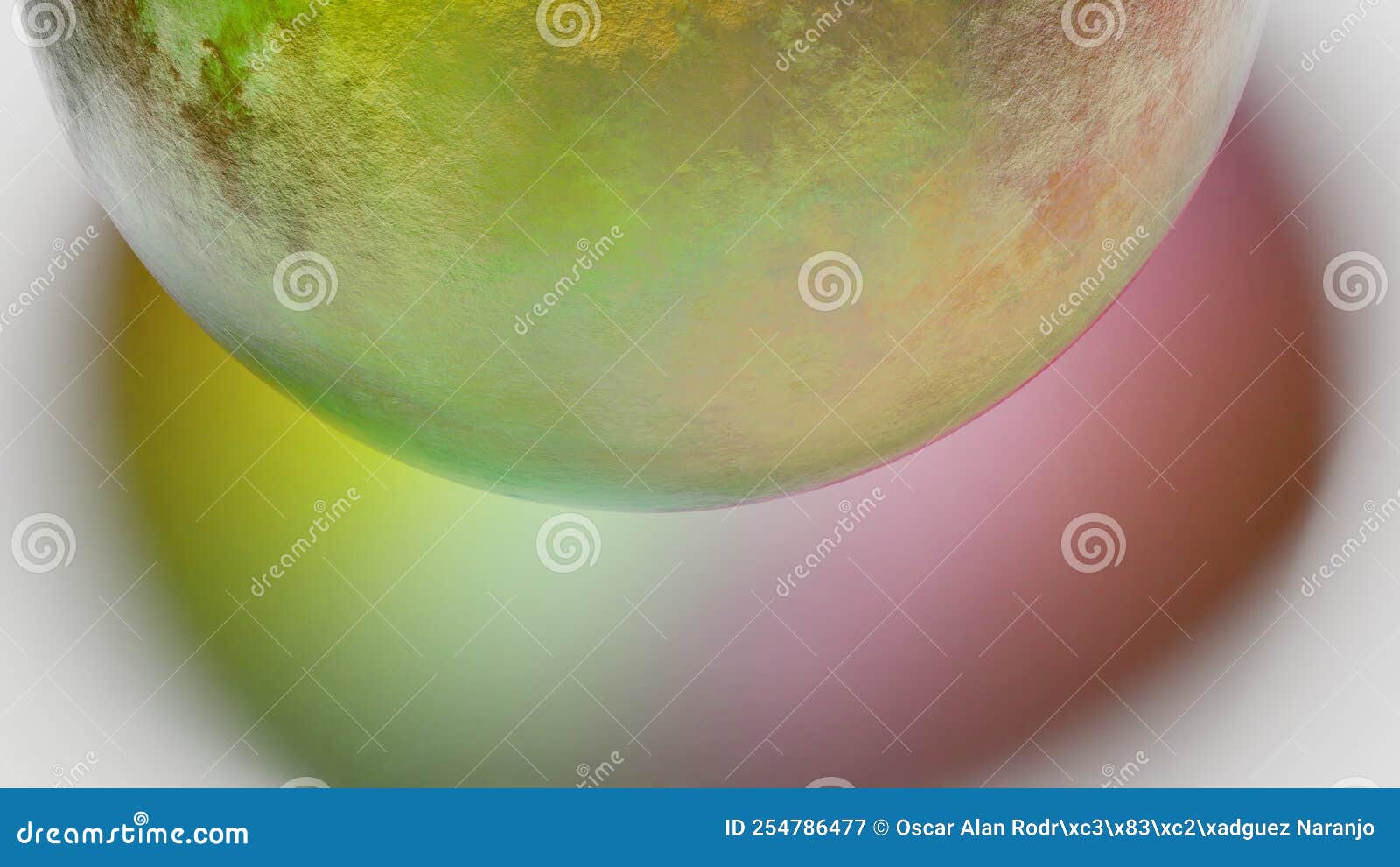 3D Rendering. 3D High Quality Render. Background with Colored Planet ...