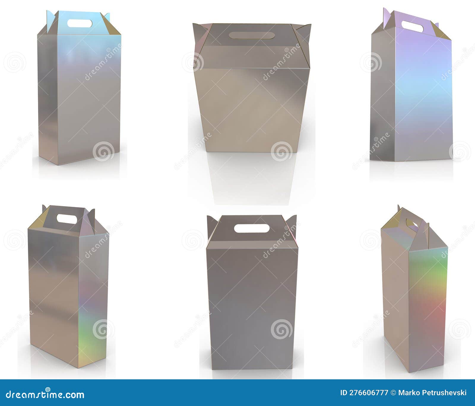 3D Rendering - High Resolution Image Basic Box of Chromolux Paper with ...