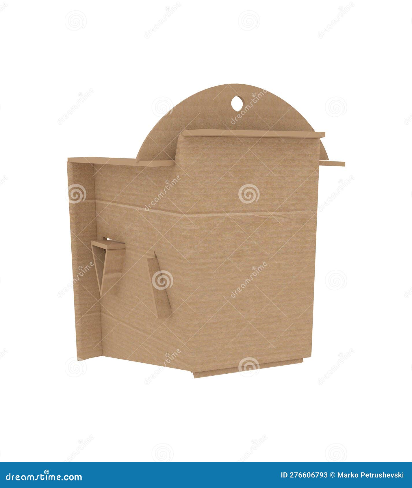 3D Rendering - High Resolution Image Of Chair Corrugated Cardboard ...