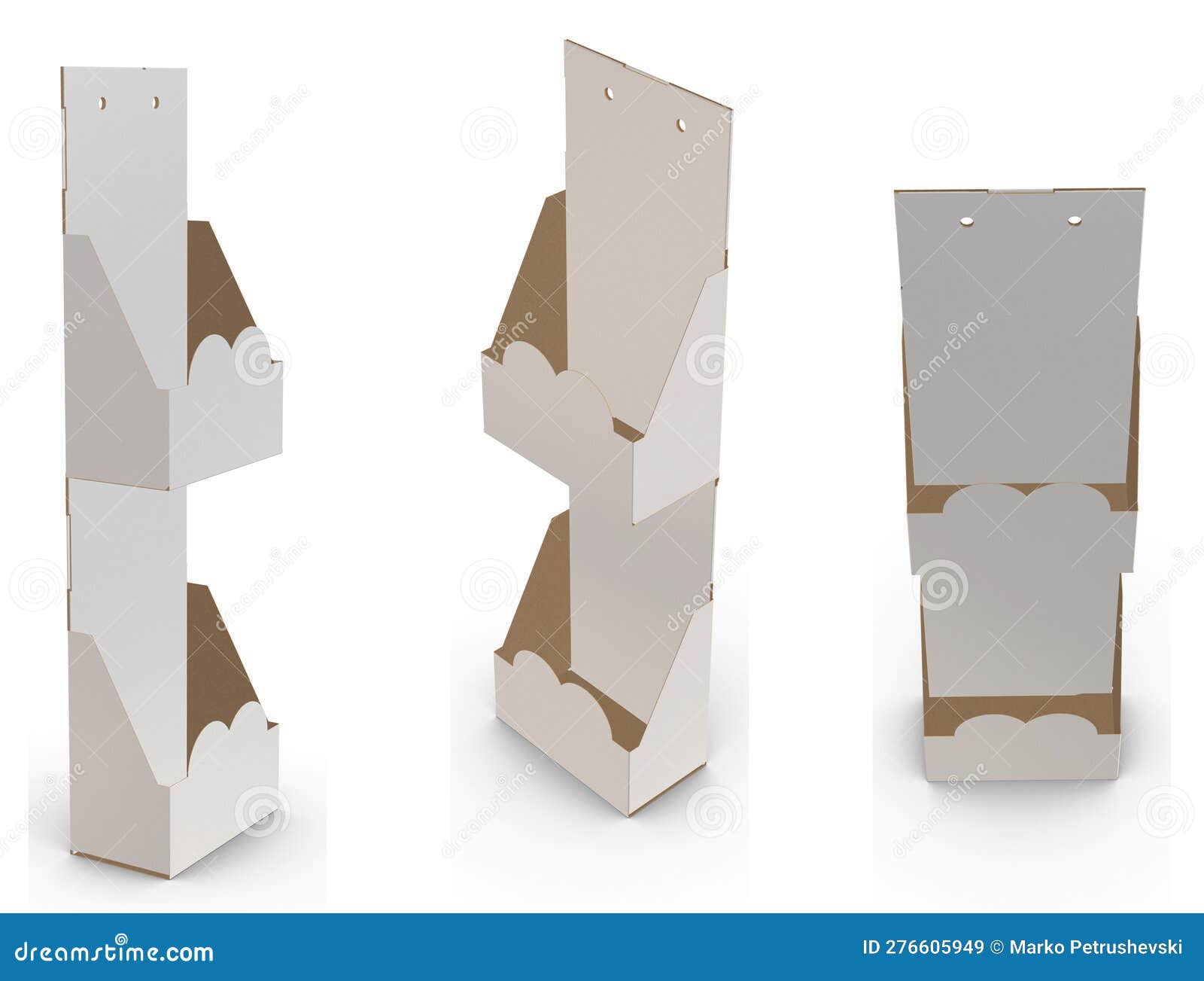 3D Rendering - High Resolution Image Pos Floor Display Box Template ...