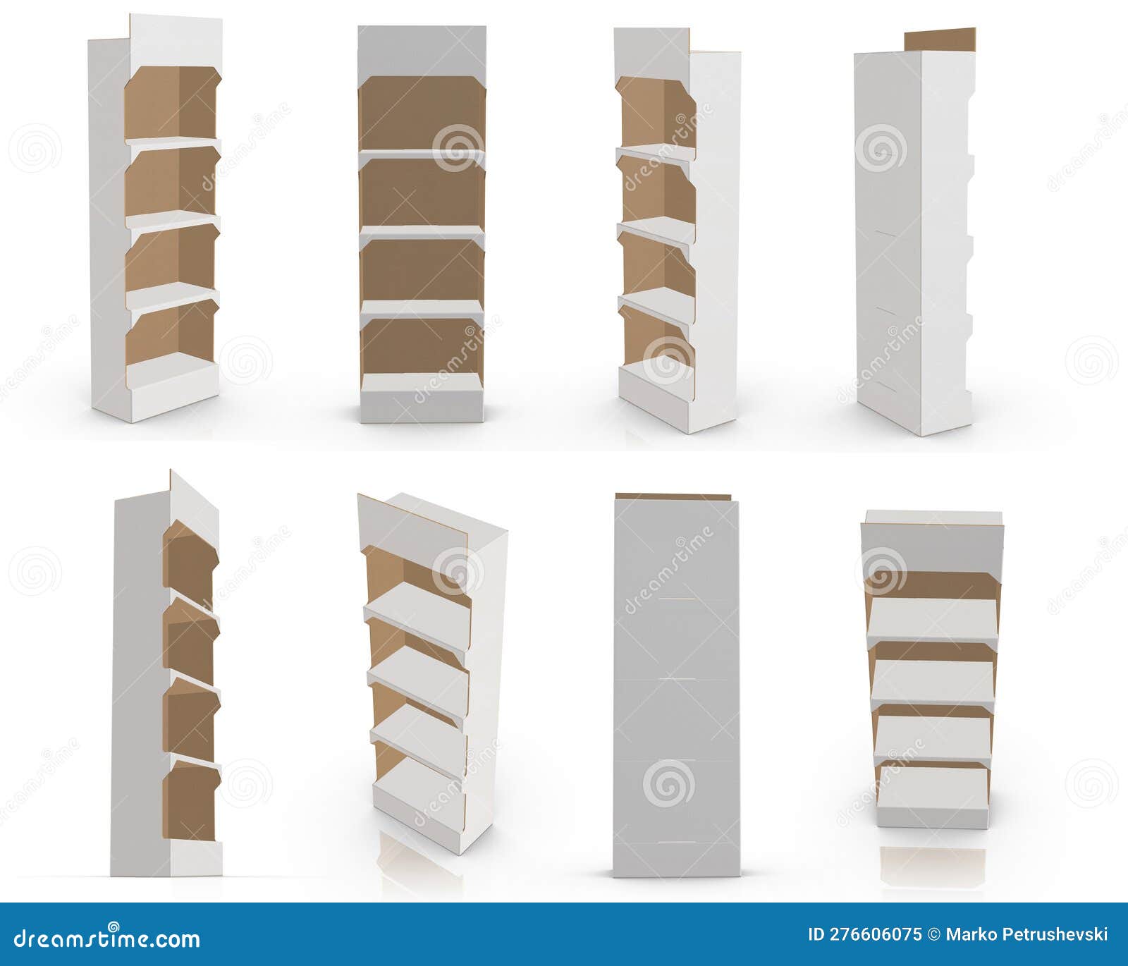 3D Rendering - High Resolution Image Pos Floor Display Box Template ...