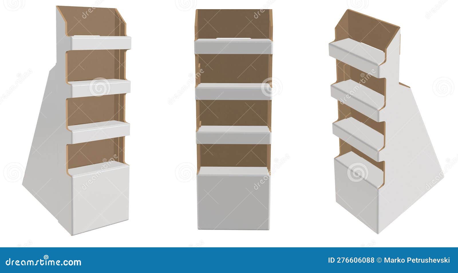 3D Rendering - High Resolution Image Pos Floor Display Box Template ...