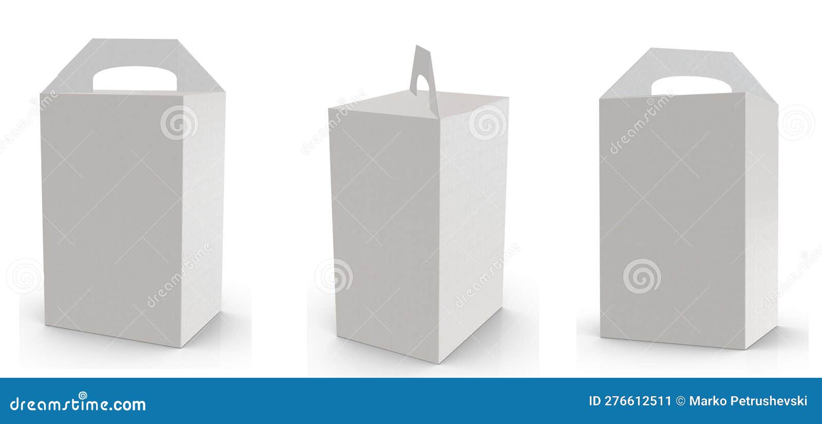 3D Rendering - High Resolution Image White Custom Gift Box Template ...