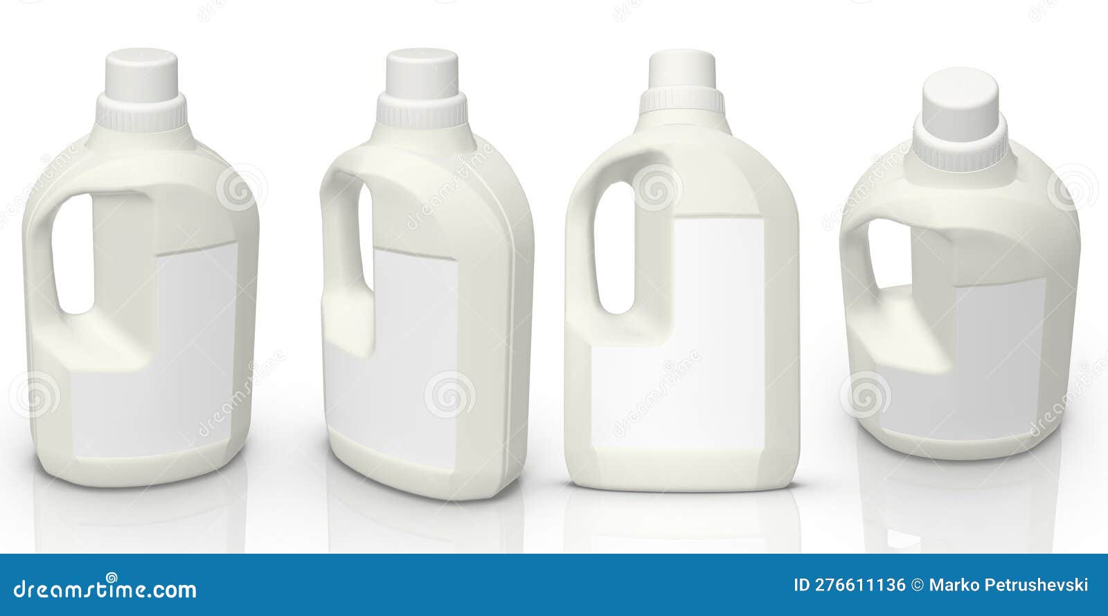 3D Rendering - High Resolution Image White Plastic Bottle Template ...