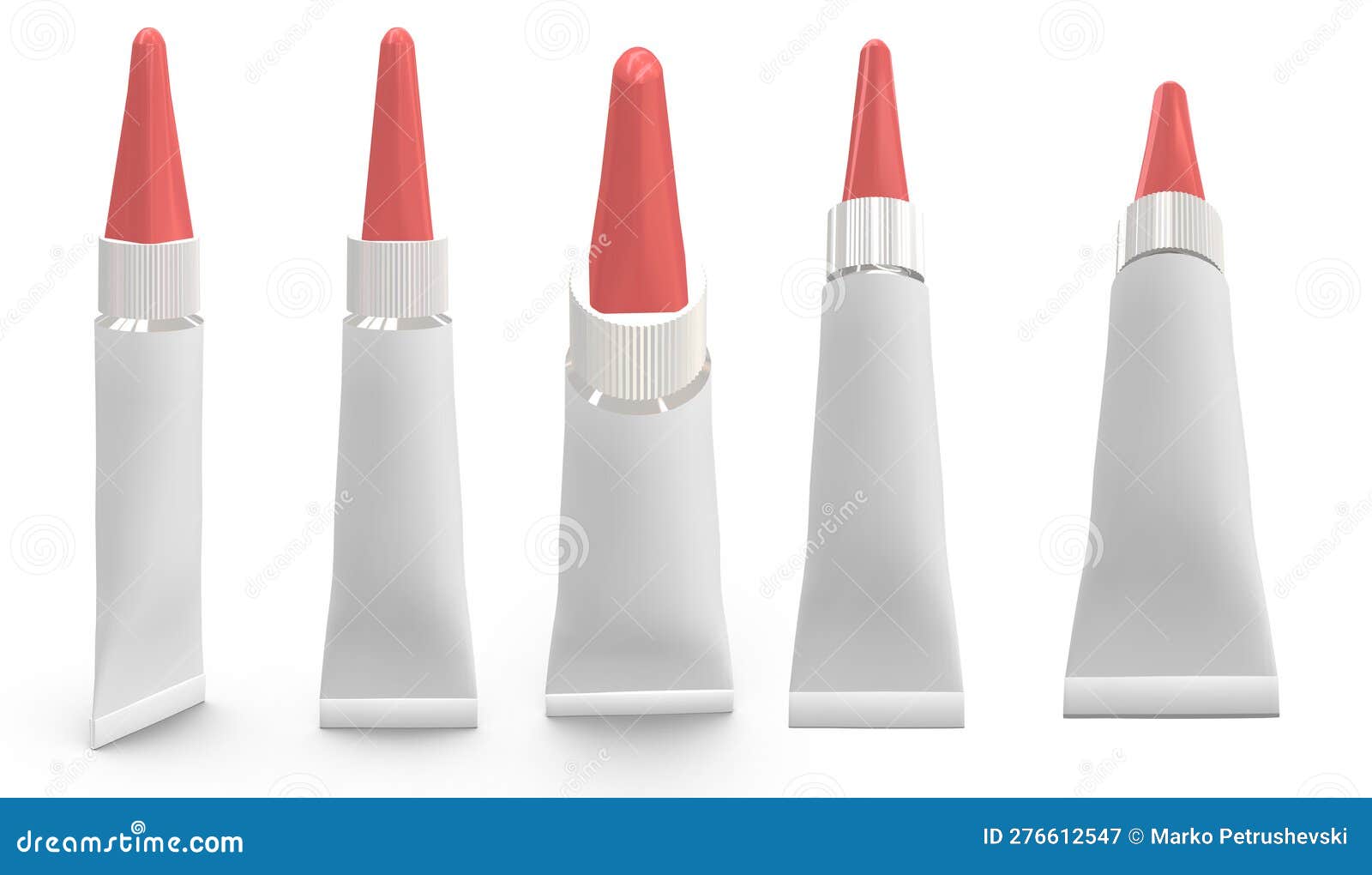 3D Rendering - High Resolution Image White Super Glue Stick Template ...