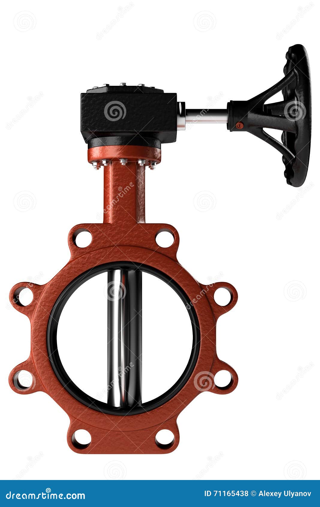 Pipeline With Valve And Handwheel Icon, Flat Style Cartoon Vector ...