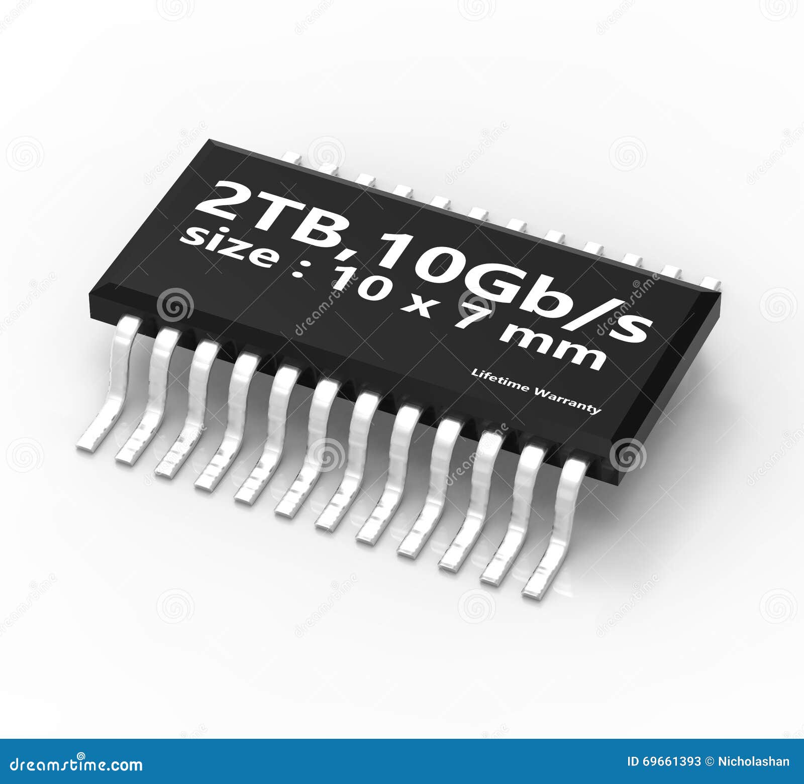 3D Rendering - High Resolution Image Basic Box Paper Template Isolated ...