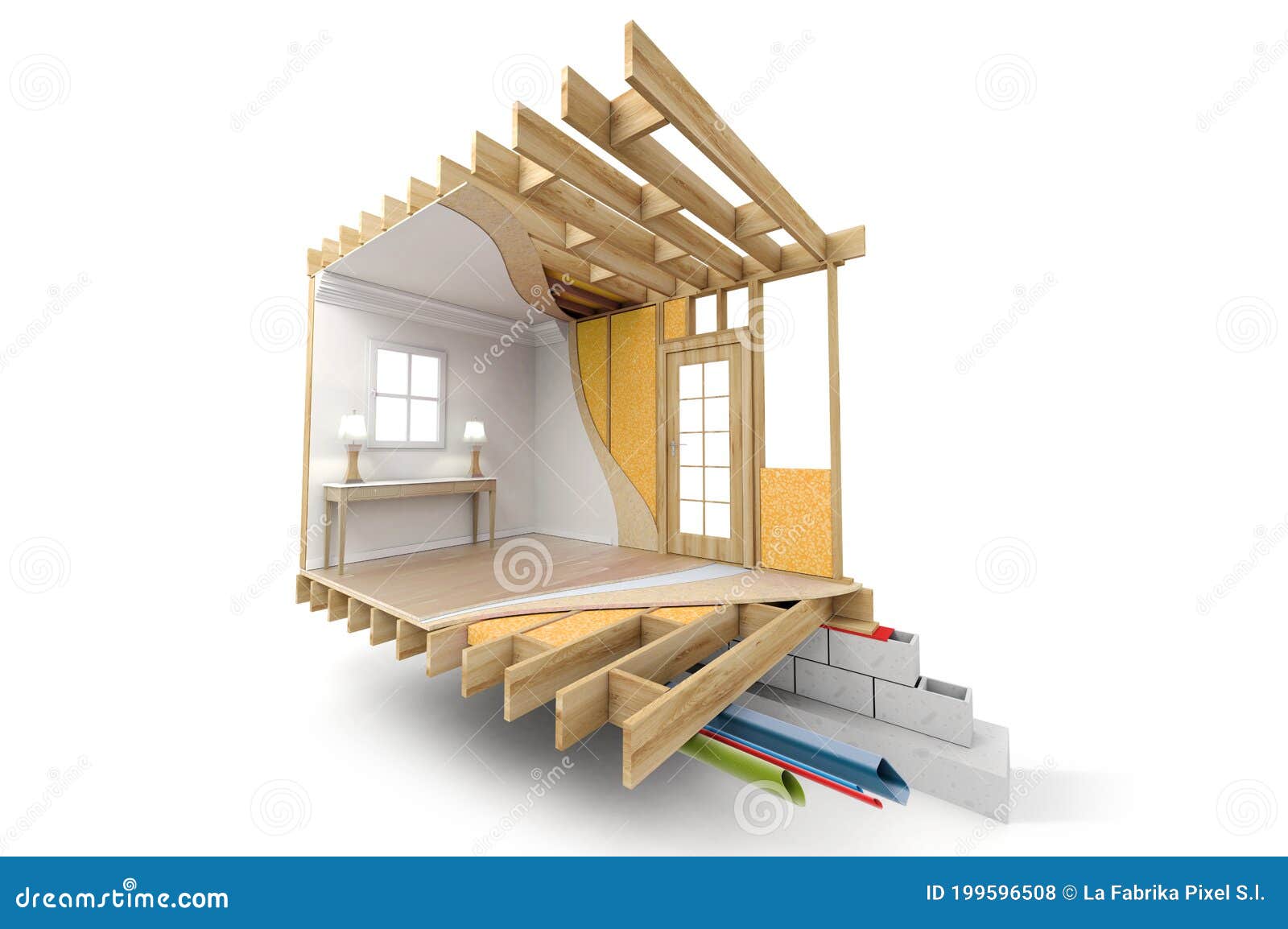 Home Section Architecture Technical Explanation Stock Illustration ...