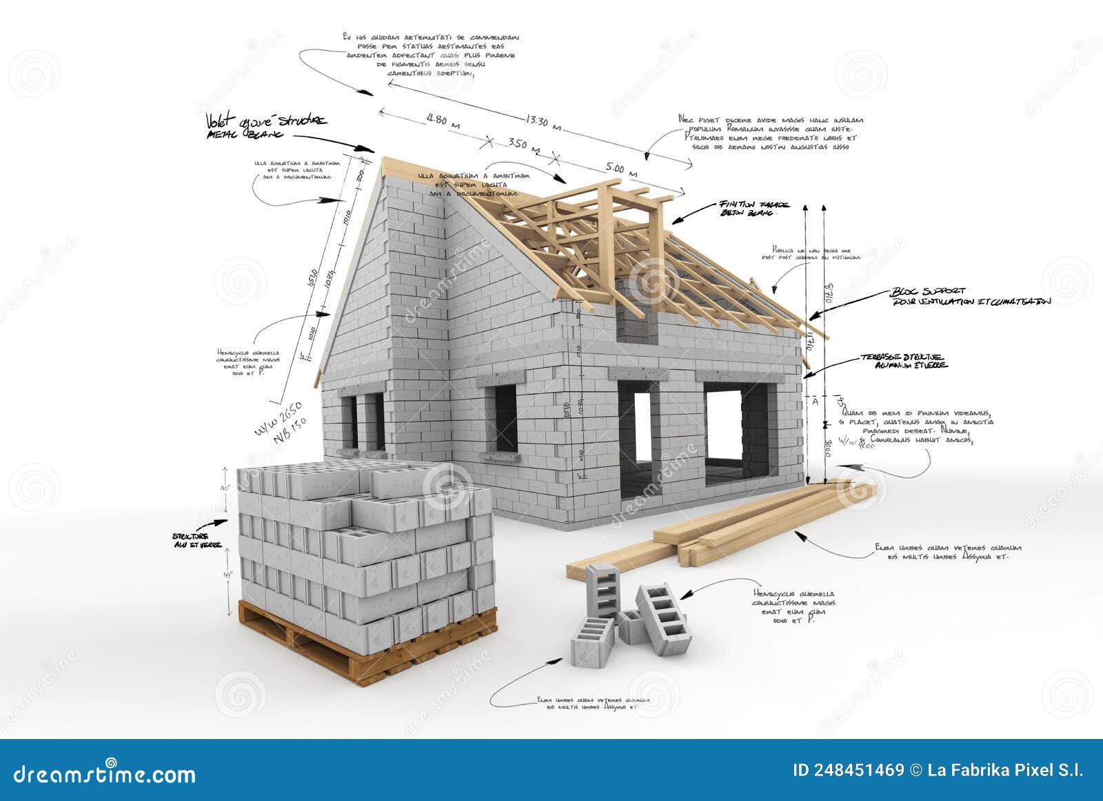 Technical Construction Specifications Stock Illustration - Illustration ...