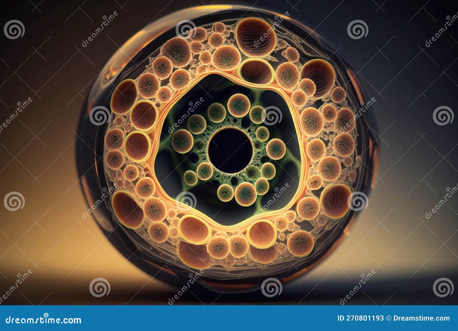 3d Rendering of Human Cell or Embryonic Stem Cell. AI Generation Stock ...