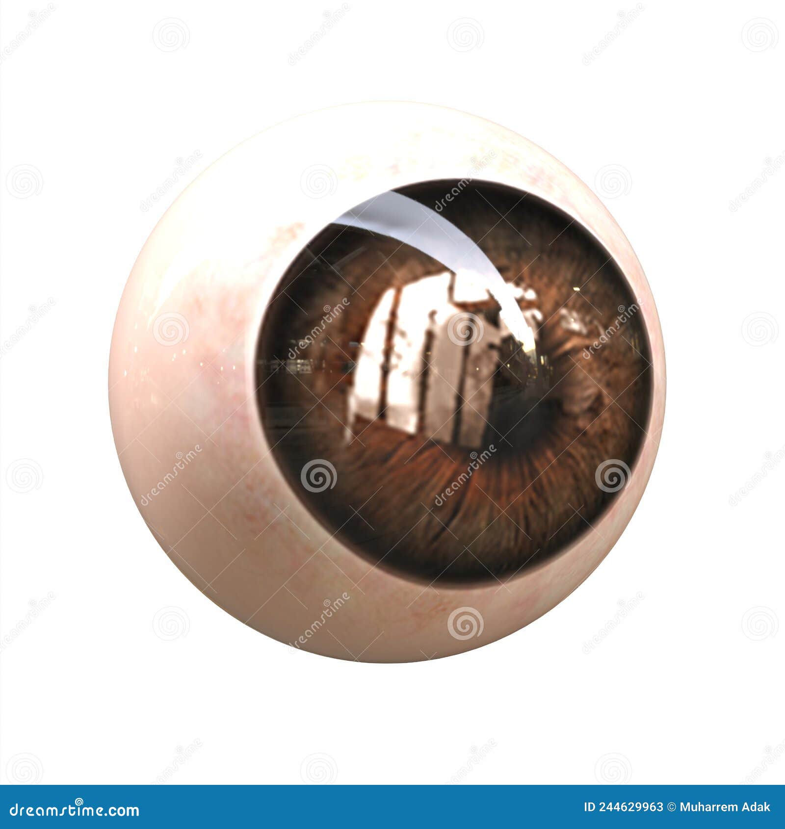 3d Rendering of Human Eye Design Ready Stock Illustration ...