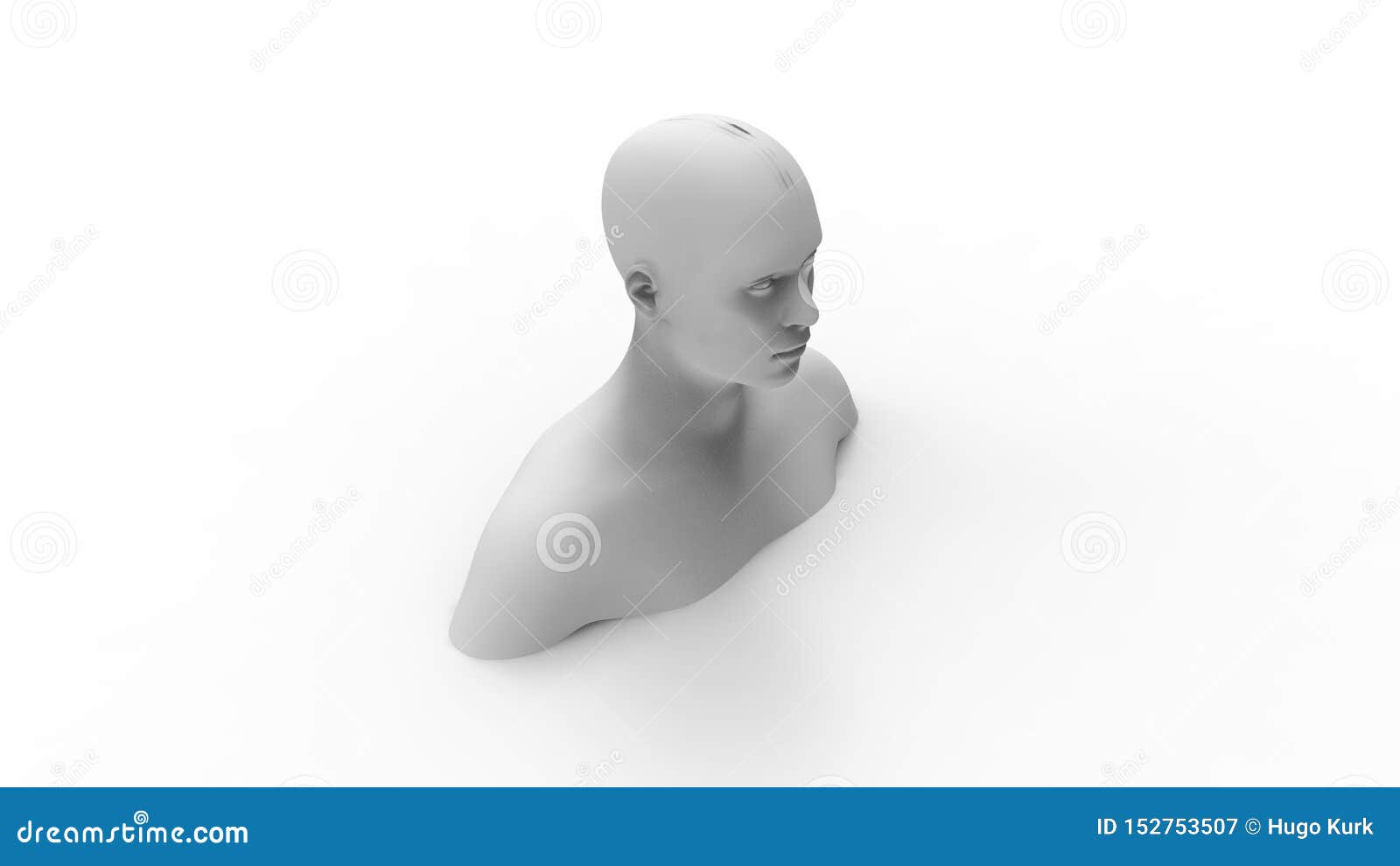 3d Rendering of a Human Model Isolated in White Background Stock ...