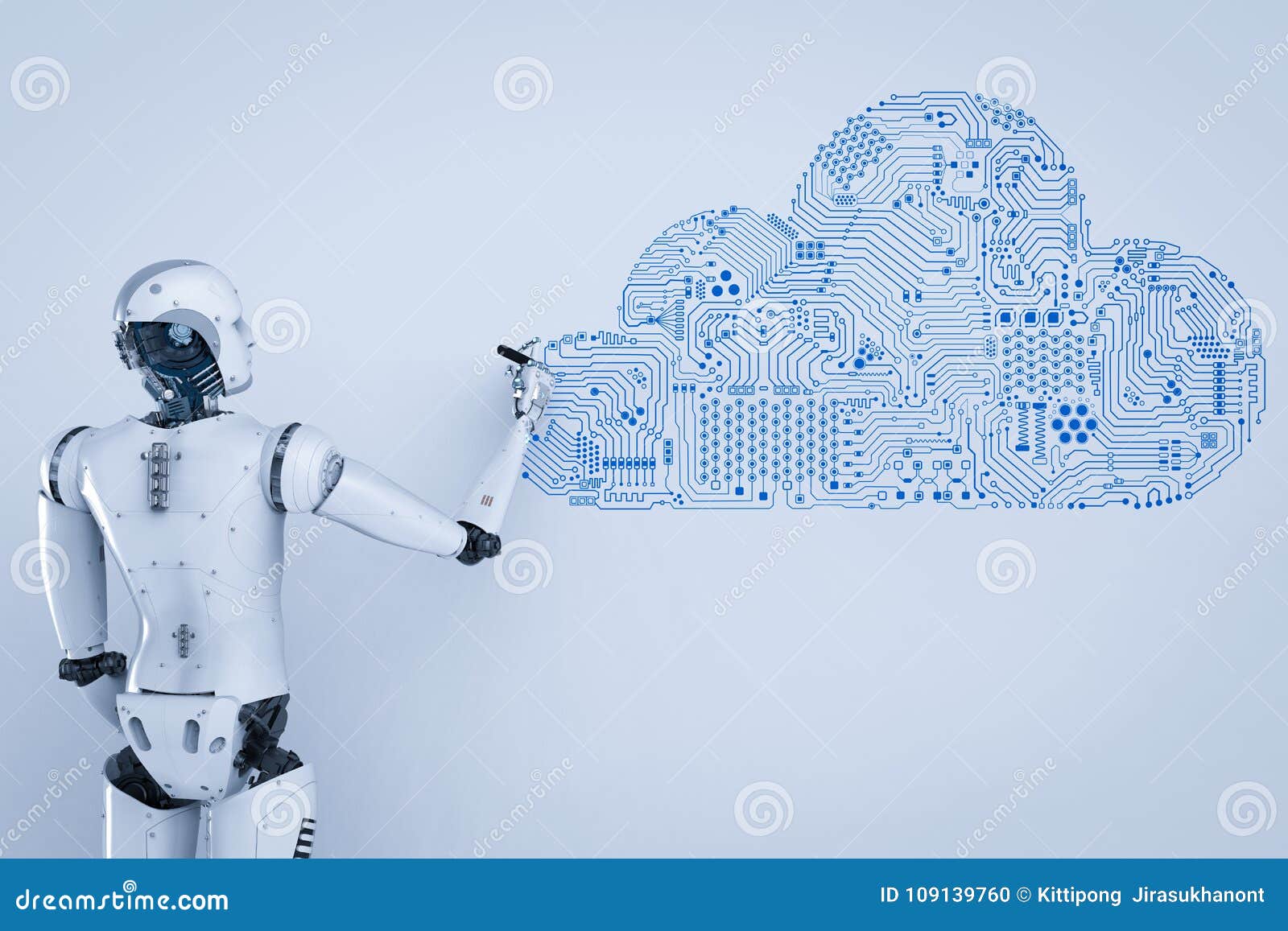 Robot with cloud stock illustration. Illustration of board - 109139760 Robot with cloud stock illustration. Illustration of board - 109139760