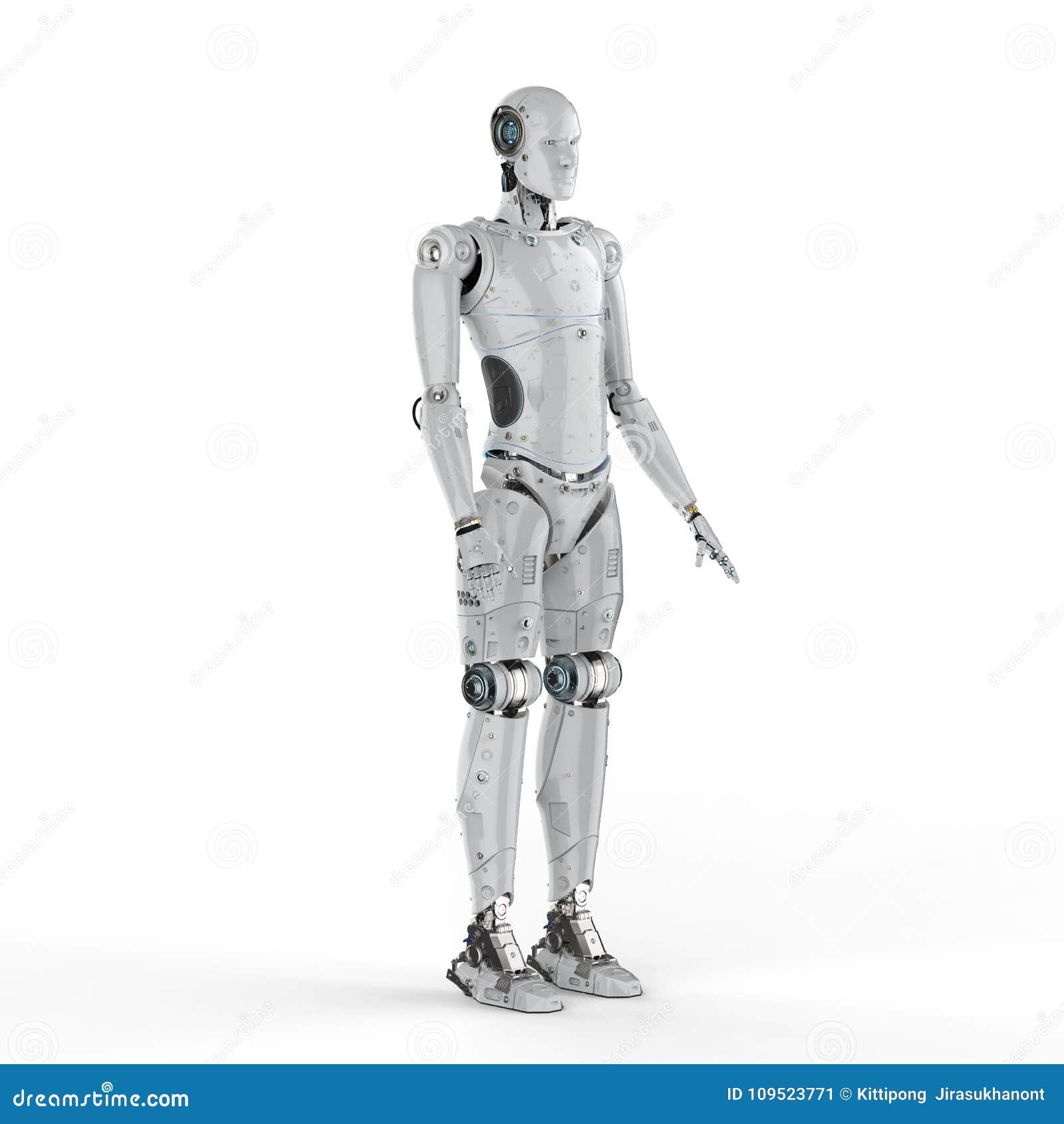 Robot full body stock illustration. Illustration of intelligence ...